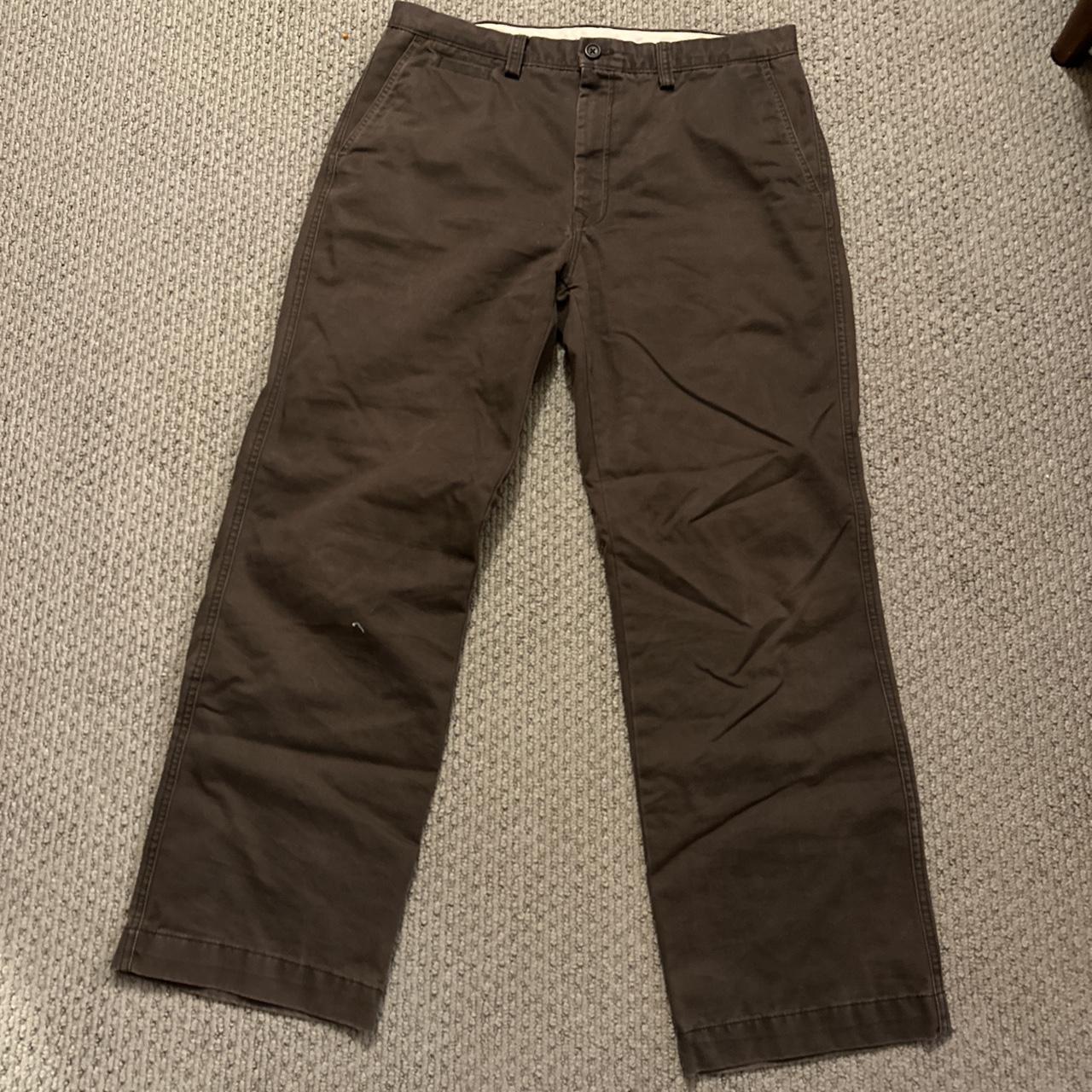 Haggar Men's Brown Trousers | Depop