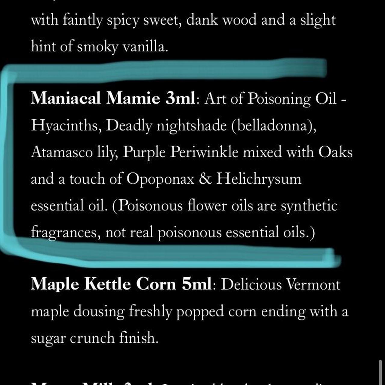 Moonalisa “Maniacal Mammie” perfume oil, roller... - Depop