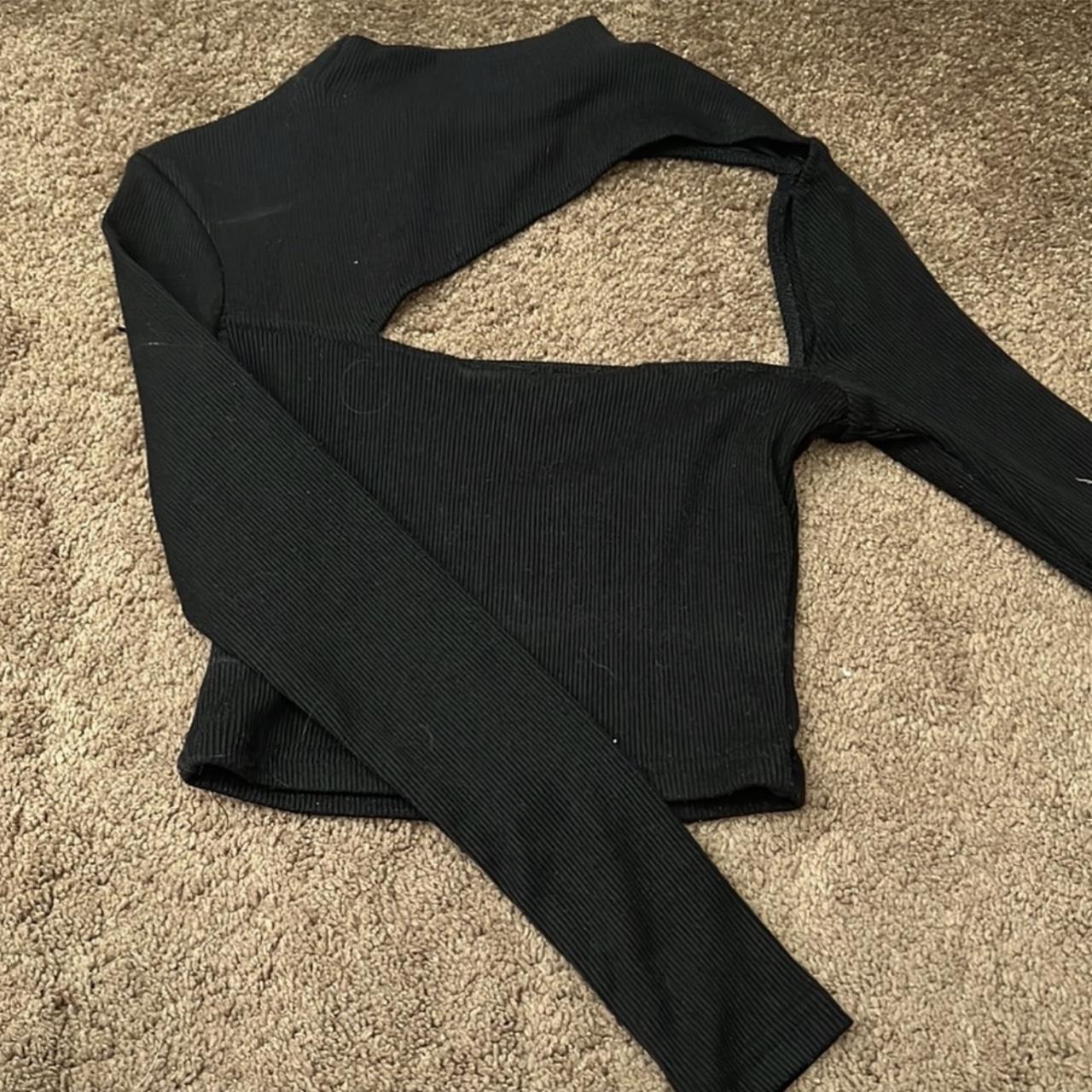 Black long sleeve Tiger Mist Top - Depop