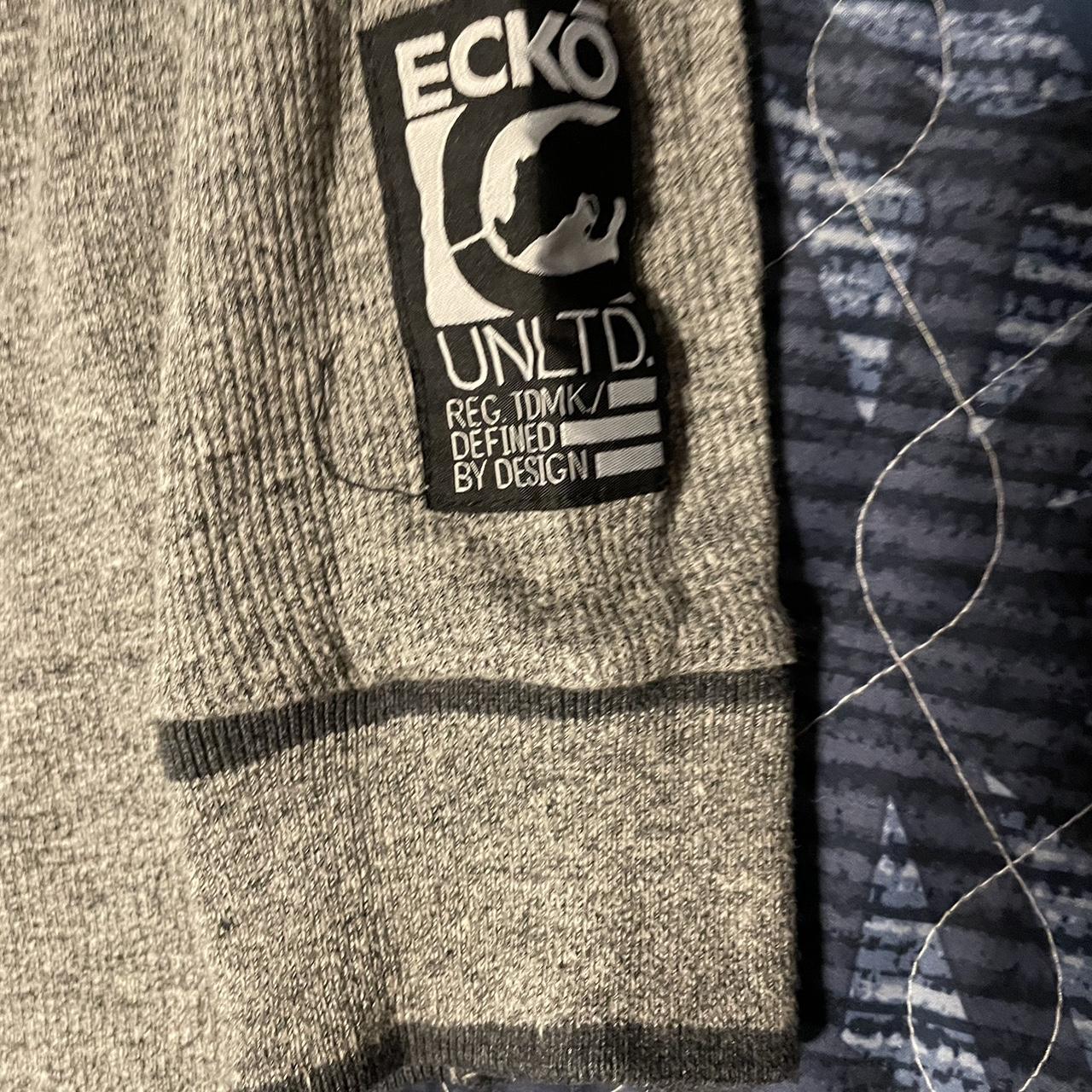 cool simple gray ecko longsleeve size L but can fit... - Depop