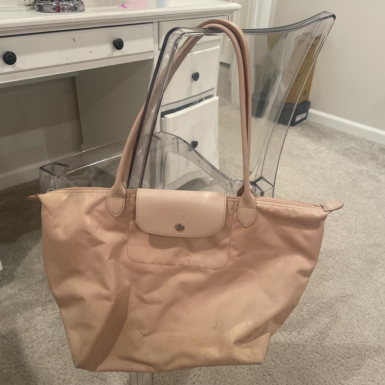 Beige longchamp bag Bought on poshmark a couple... - Depop
