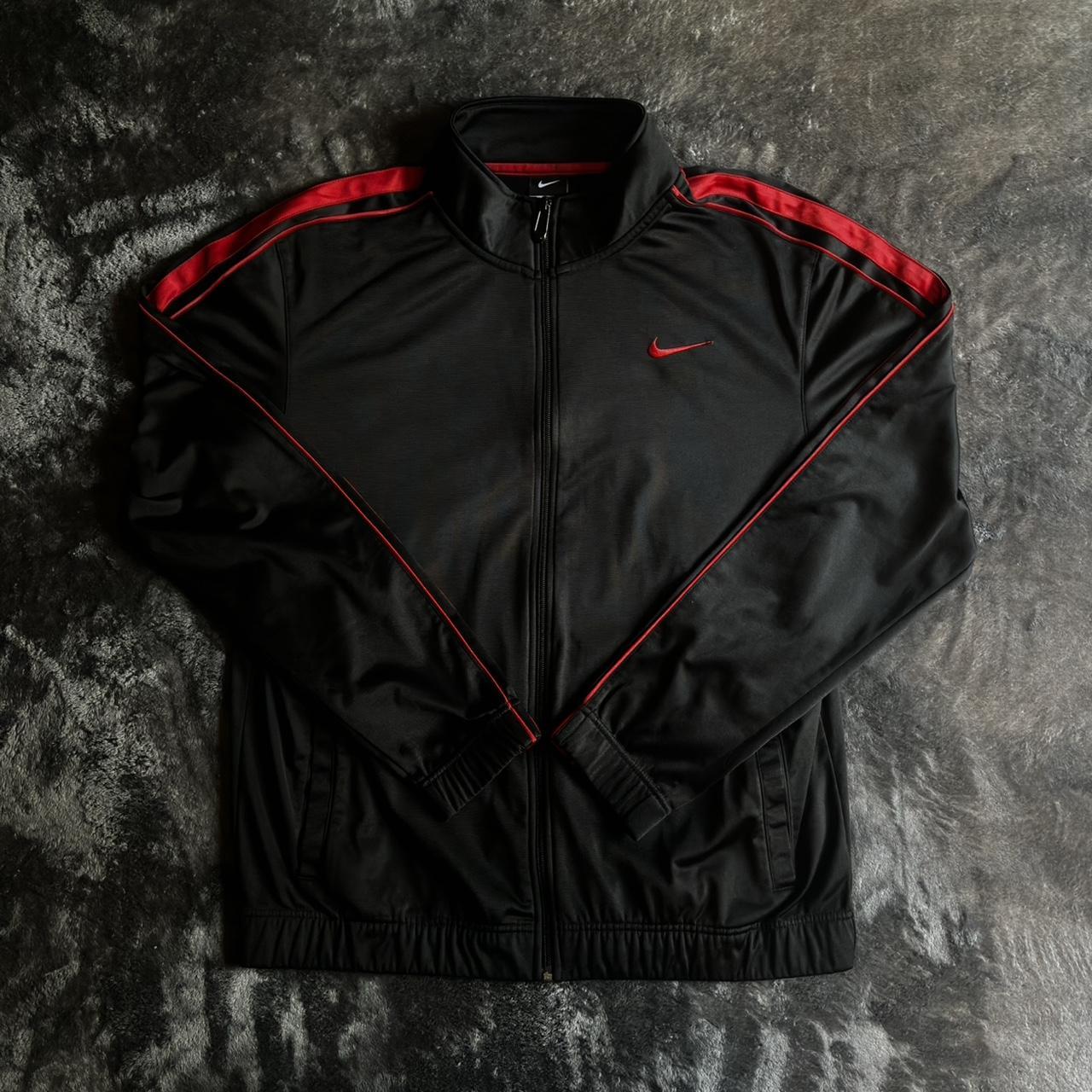 2000’s Vintage Nike jacket Red stripes | No flaws - Depop
