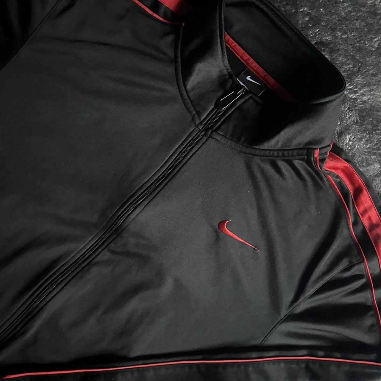 2000’s Vintage Nike jacket Red stripes | No flaws - Depop
