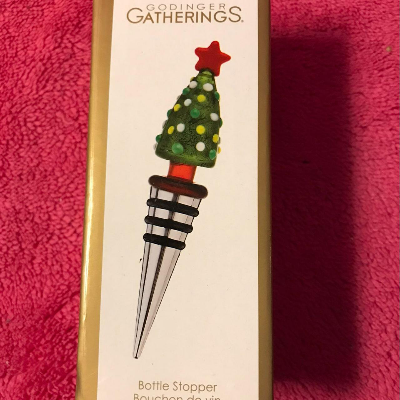 Godinger Gatherings Christmas Tree Bottle Stopper... - Depop