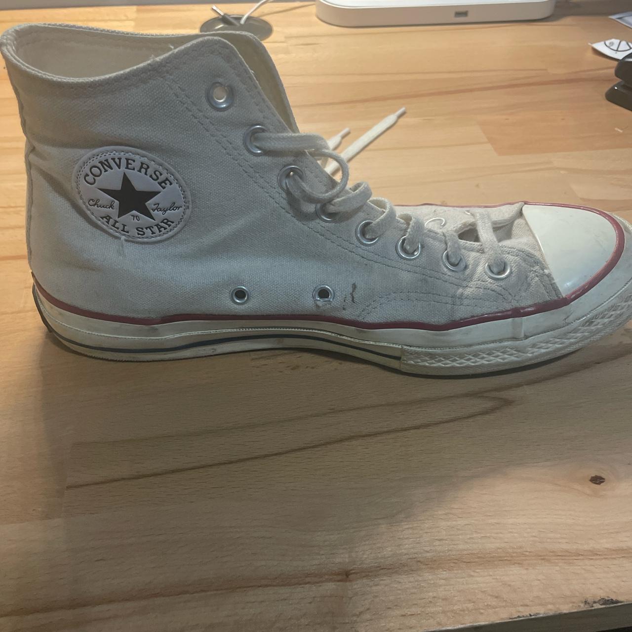 Converse chuck taylor 70 all star cream - quite used... - Depop