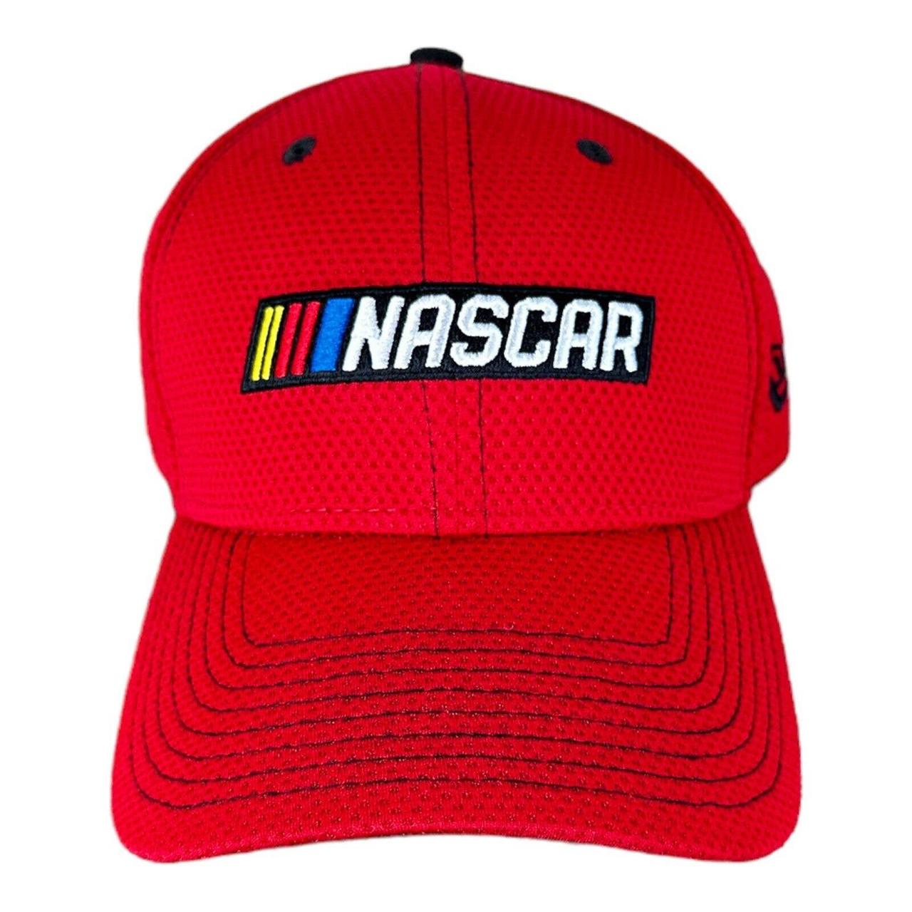 NASCAR Racing Spell-Out Wavy Red Adjustable Strap... - Depop