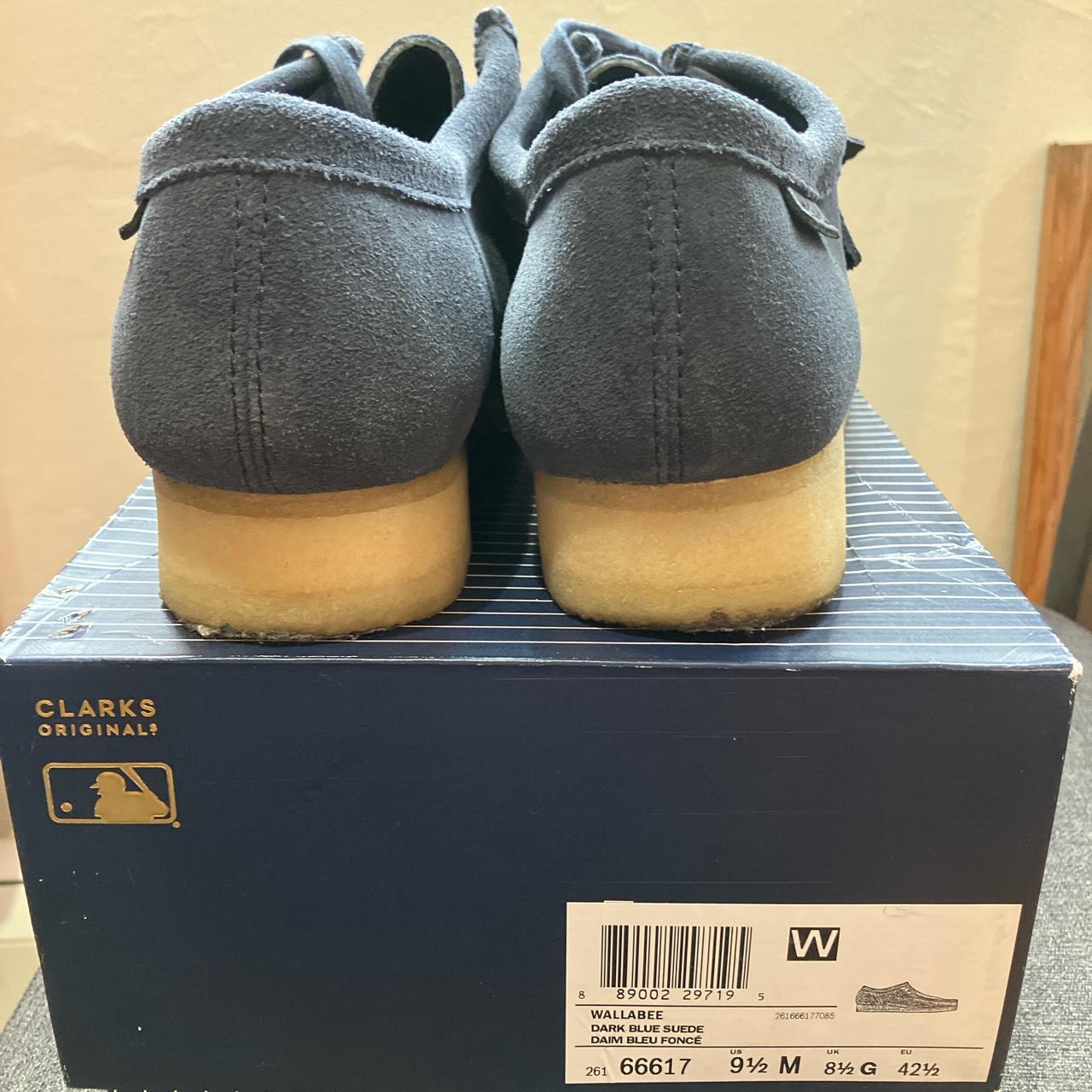 Wallbee kith Clark’s dark blue suede - Depop