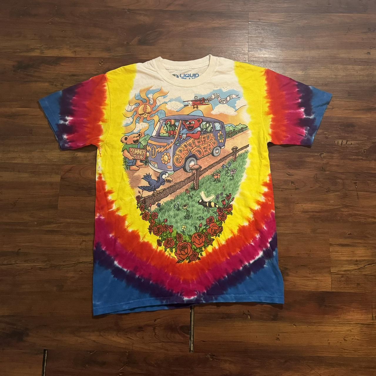 Liquid Blue Grateful Dead Tye Dye T Shirt Good Depop