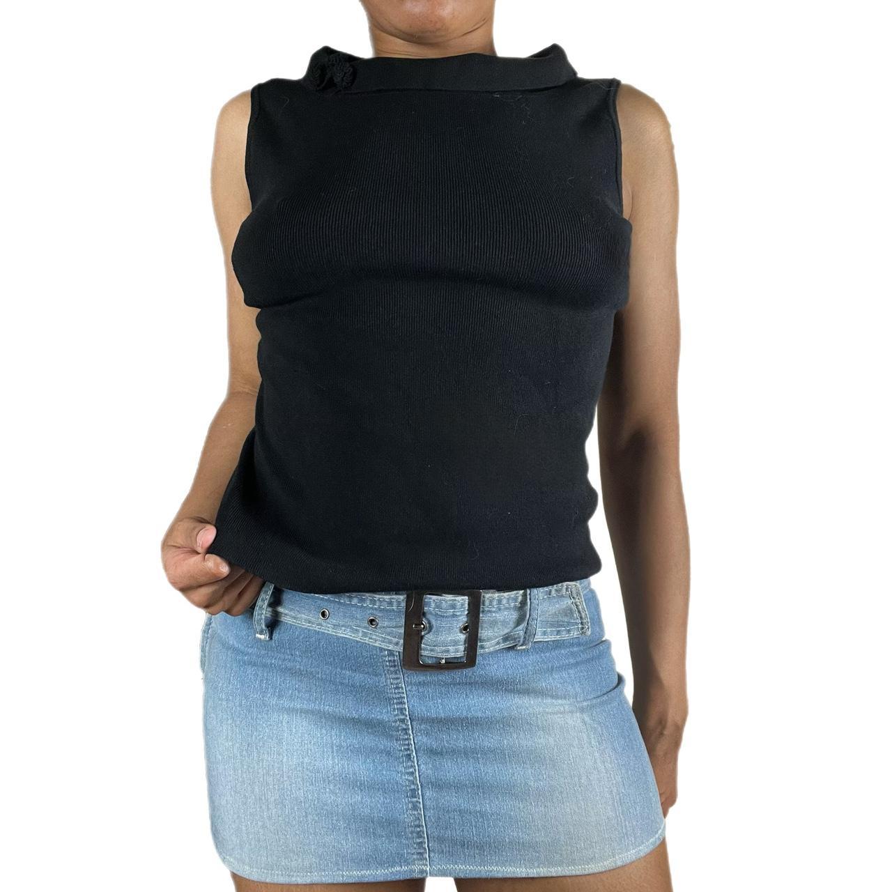 S- Y2K office core boat neck knit sweater top.... - Depop