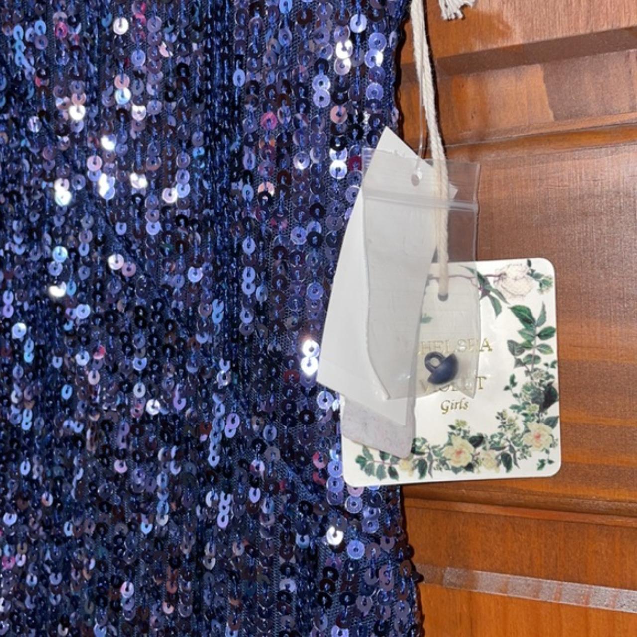 Chelsea and Violet sequin mini cocktail dress Sheer... - Depop