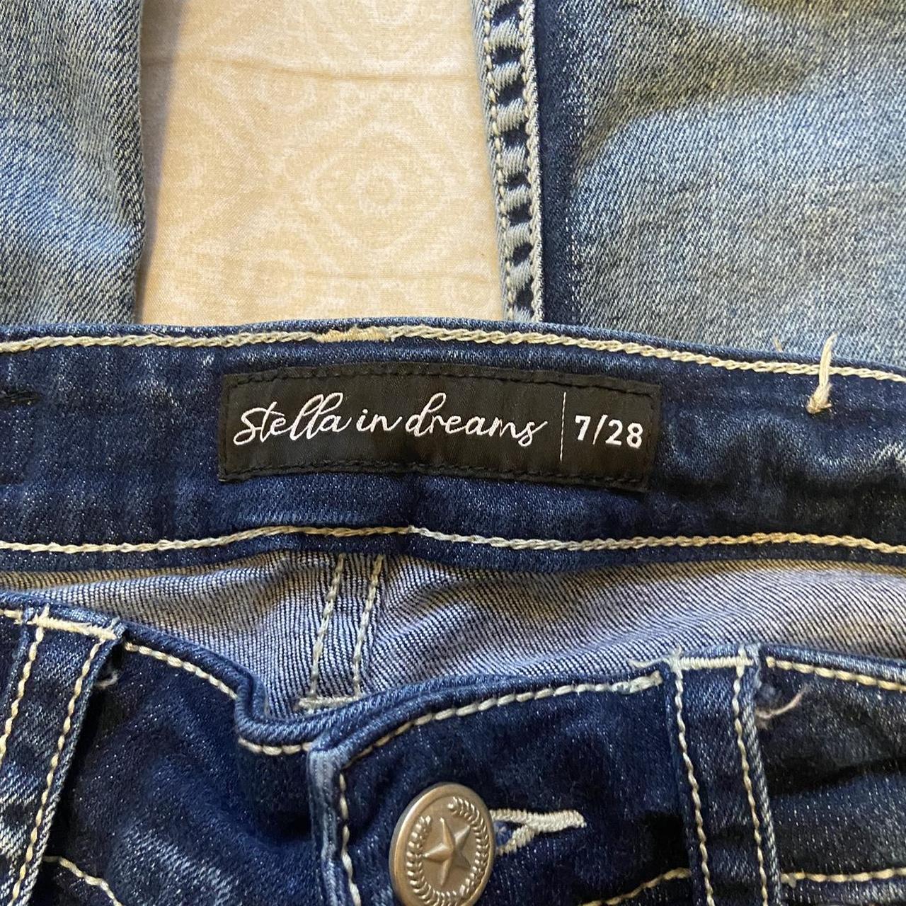 bootcut jeans with the cutest angel wings on back... - Depop