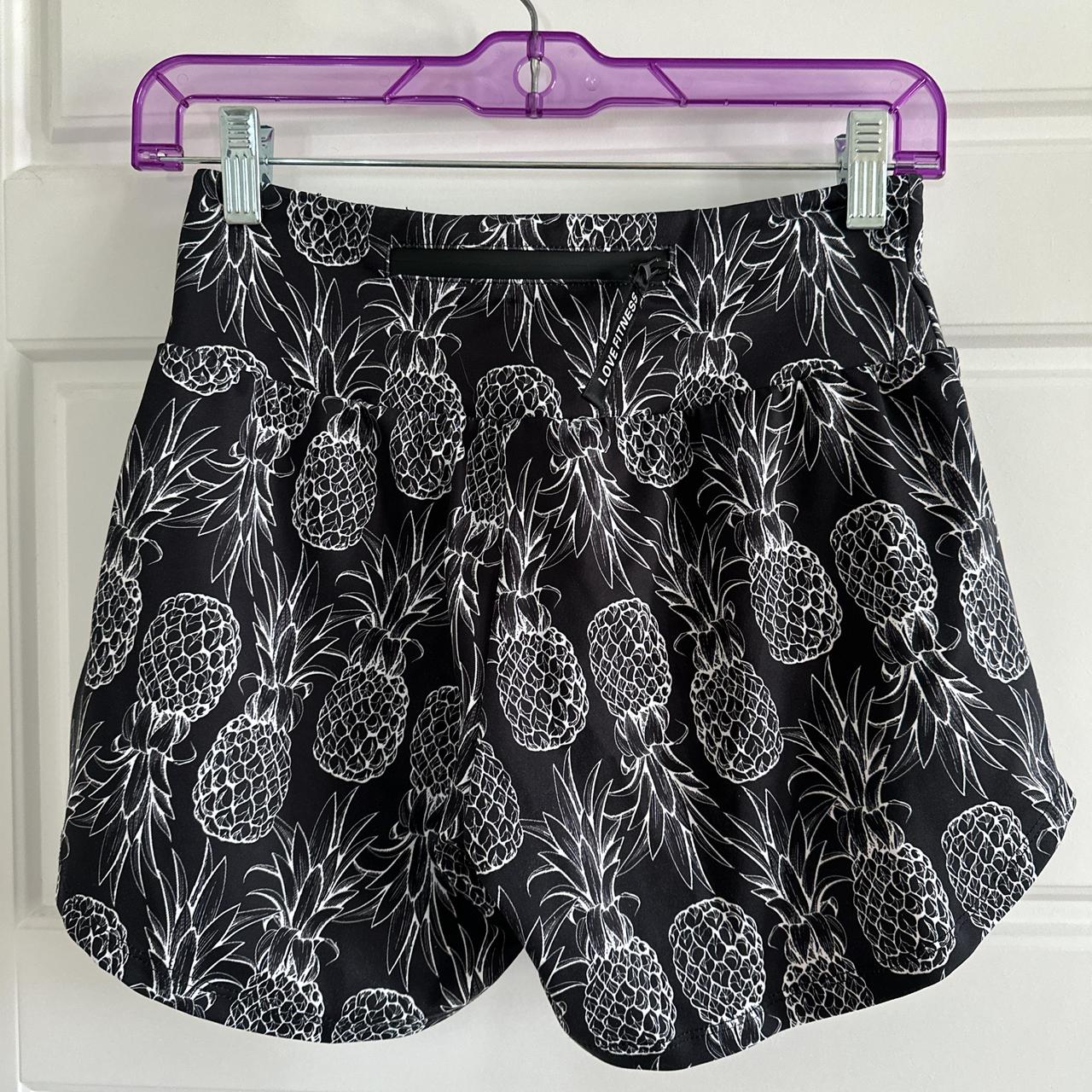 Black and white love fitness pineapple workout... - Depop