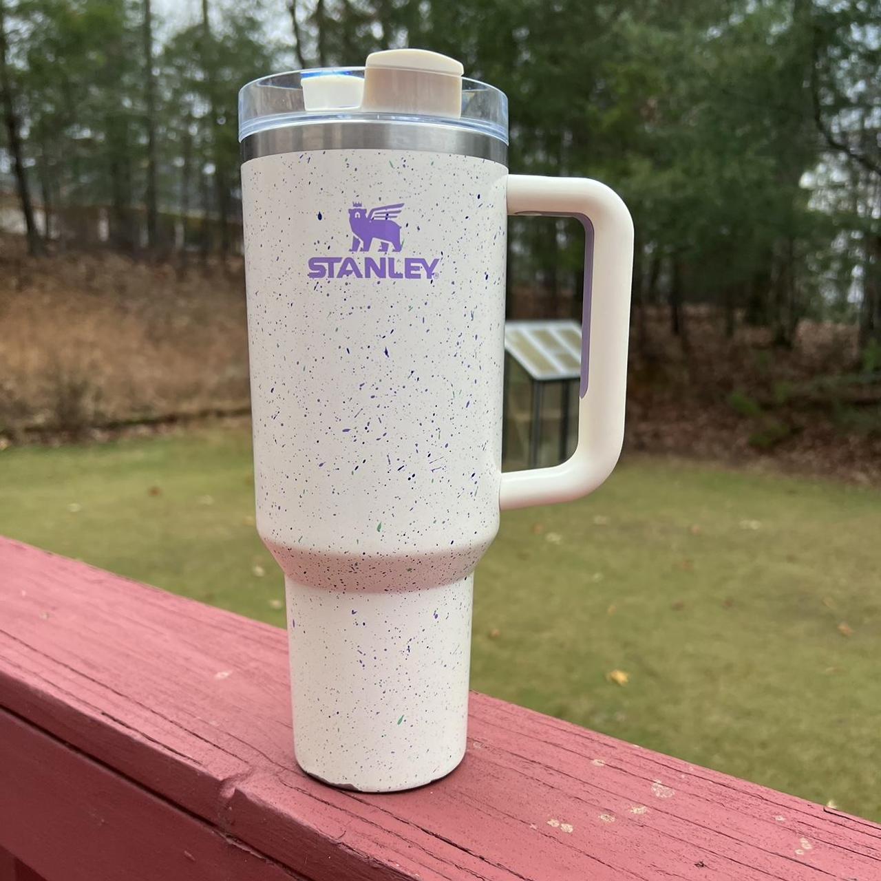 Stanley Cream speckle 40 oz cup Adventure Quencher... - Depop