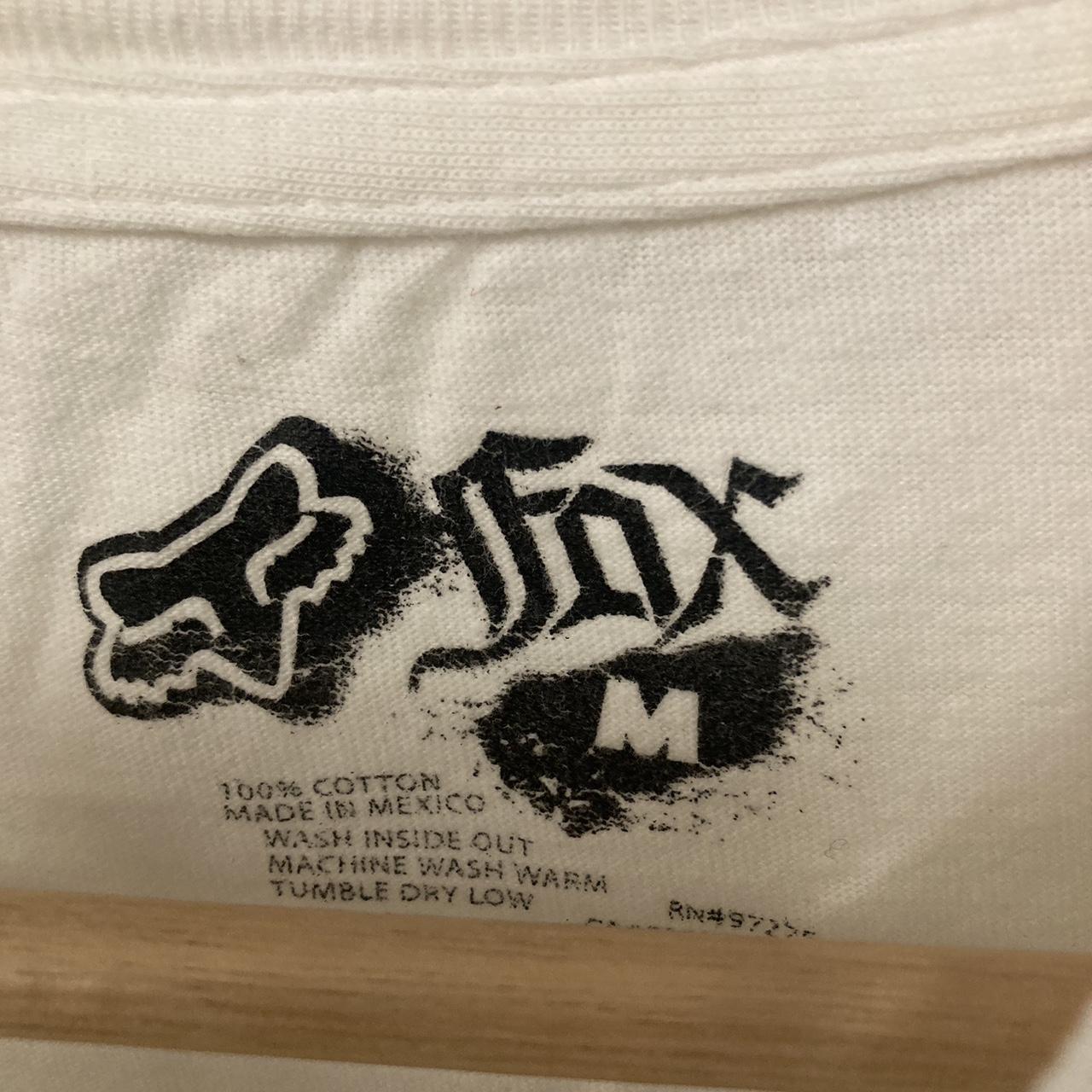 Y2k fox racing opium grunge goth mall goth shirt in... - Depop