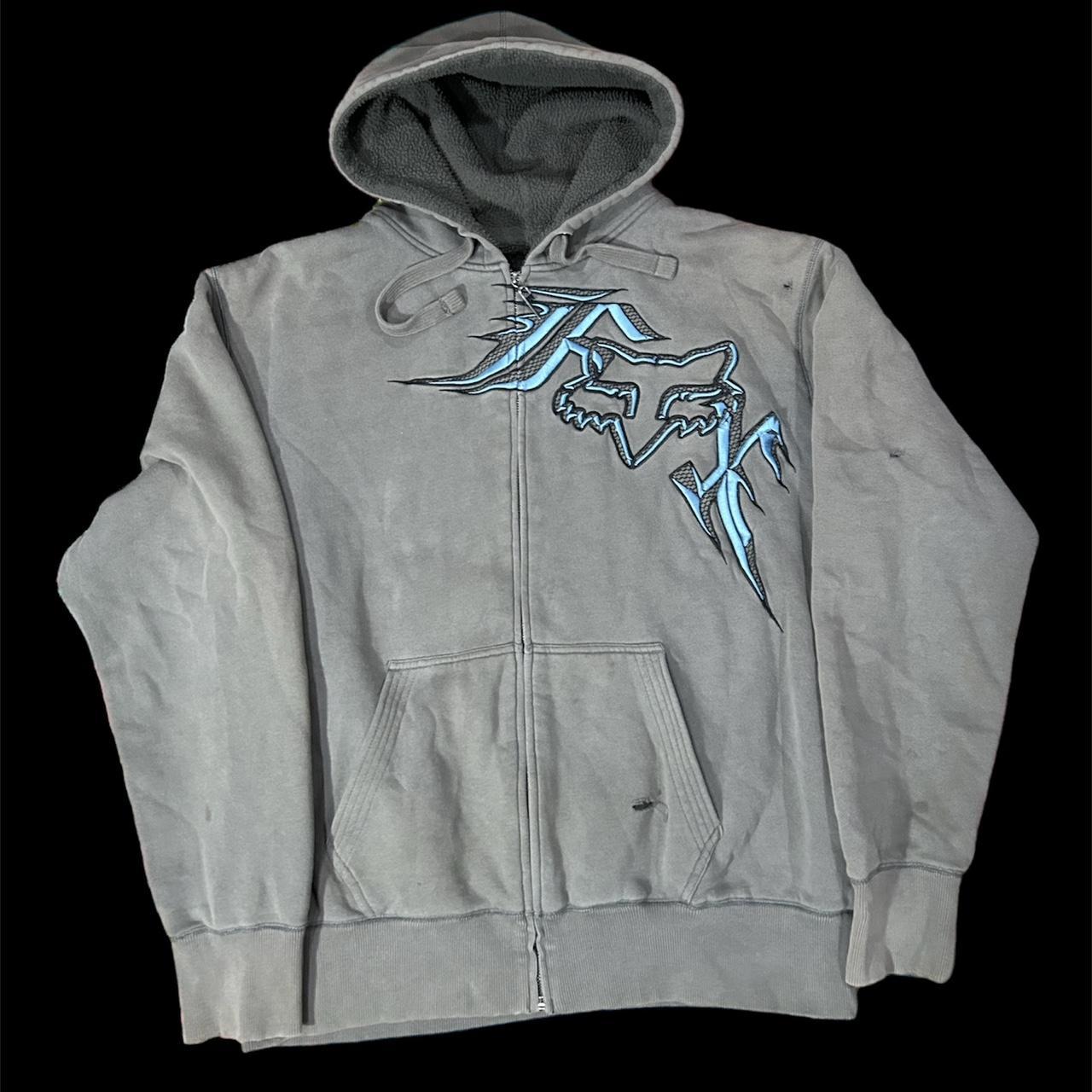 Y2K Fox Racing Heavyweight Grunge Skater Style... - Depop