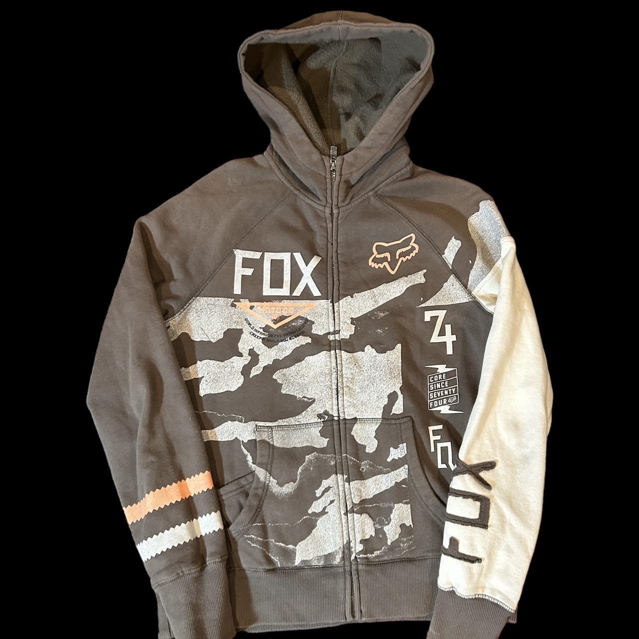 Y2K Fox Racing Heavyweight Goth Grunge Skater Style... - Depop