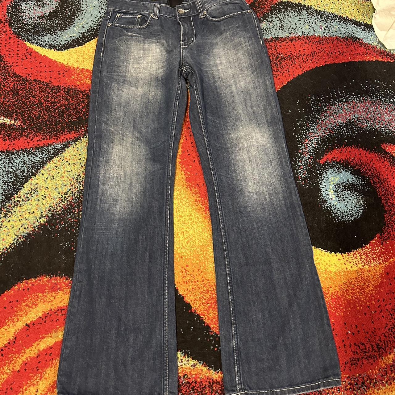 Y2K Helix Relaxed Boot Straight Baggy Jeans Size... - Depop