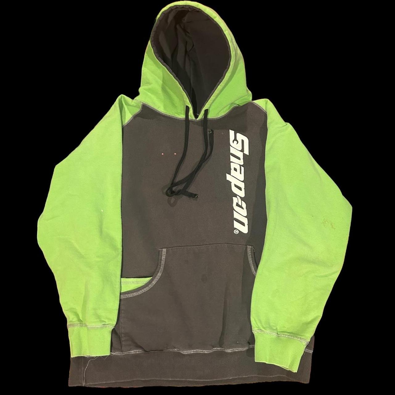 Y2K Snap On Tools Workwear Neon Heavyweight... | Depop