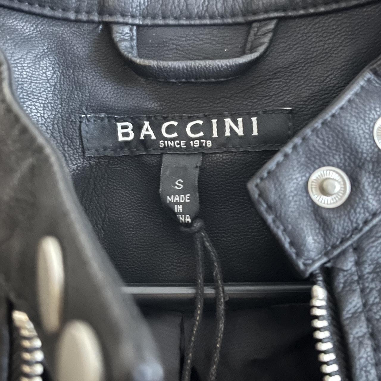Faux Leather Baccini accent Jacket. Never worn... - Depop