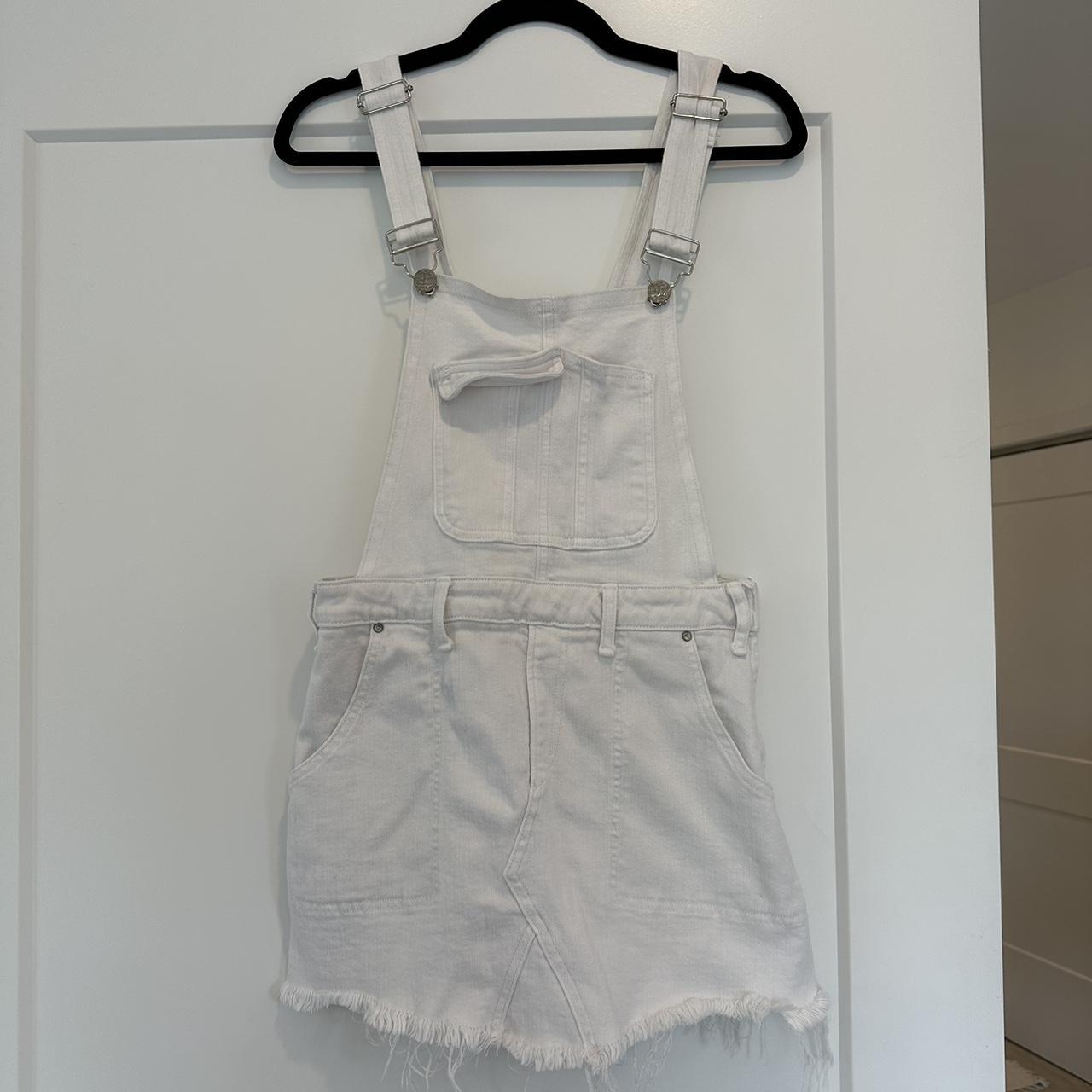 Mother white overall dress - Depop