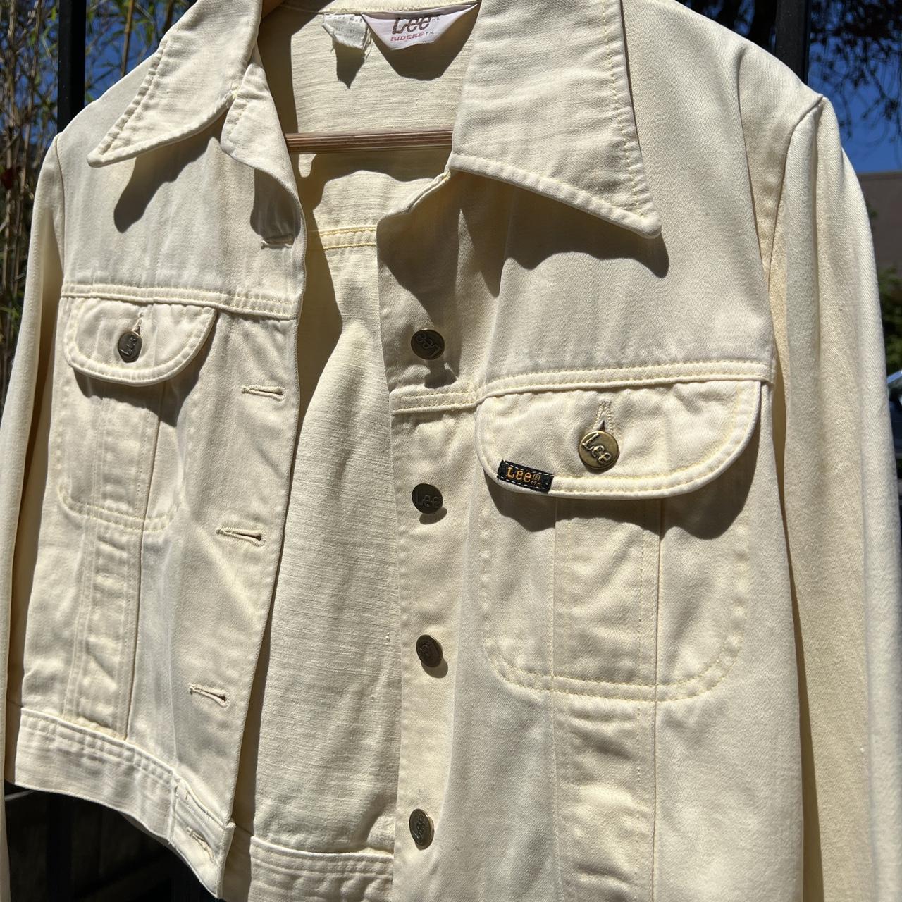 70s vintage cropped, boxy fit, moleskin LEE jacket... - Depop