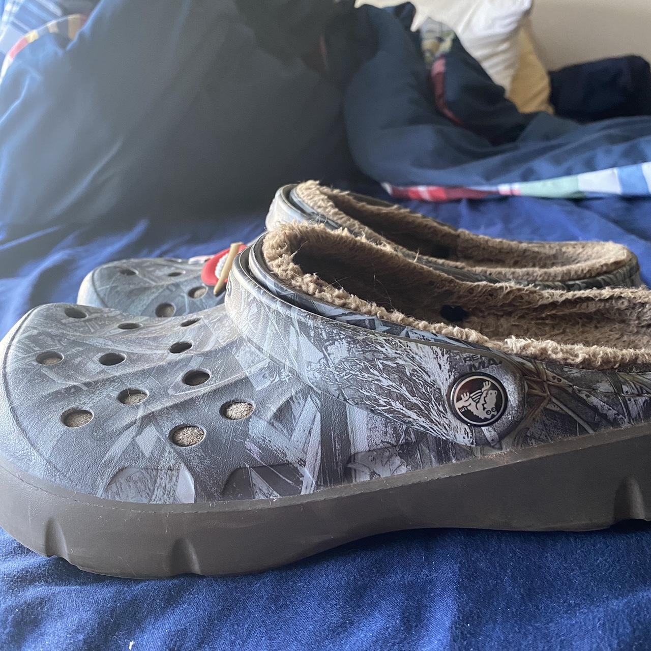 Tree Crocs, Comes w/ Jibbets #crocs #jibbets #footwear - Depop