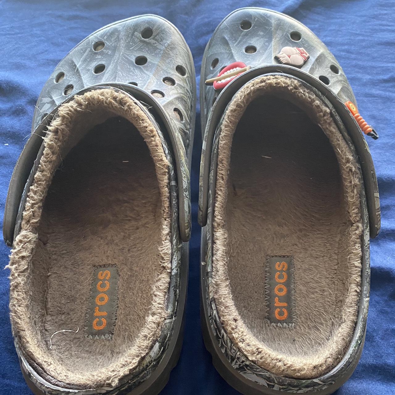 Tree Crocs, Comes w/ Jibbets #crocs #jibbets #footwear - Depop