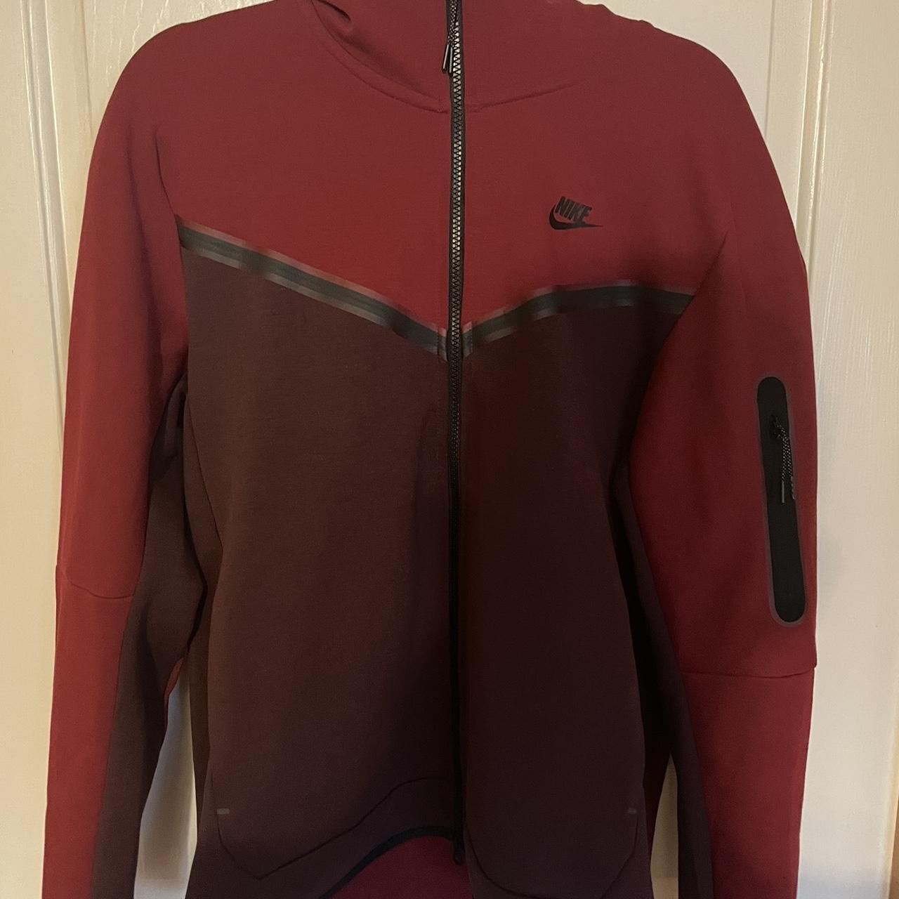 Nike tech fleece red/dark red Only been worn... - Depop
