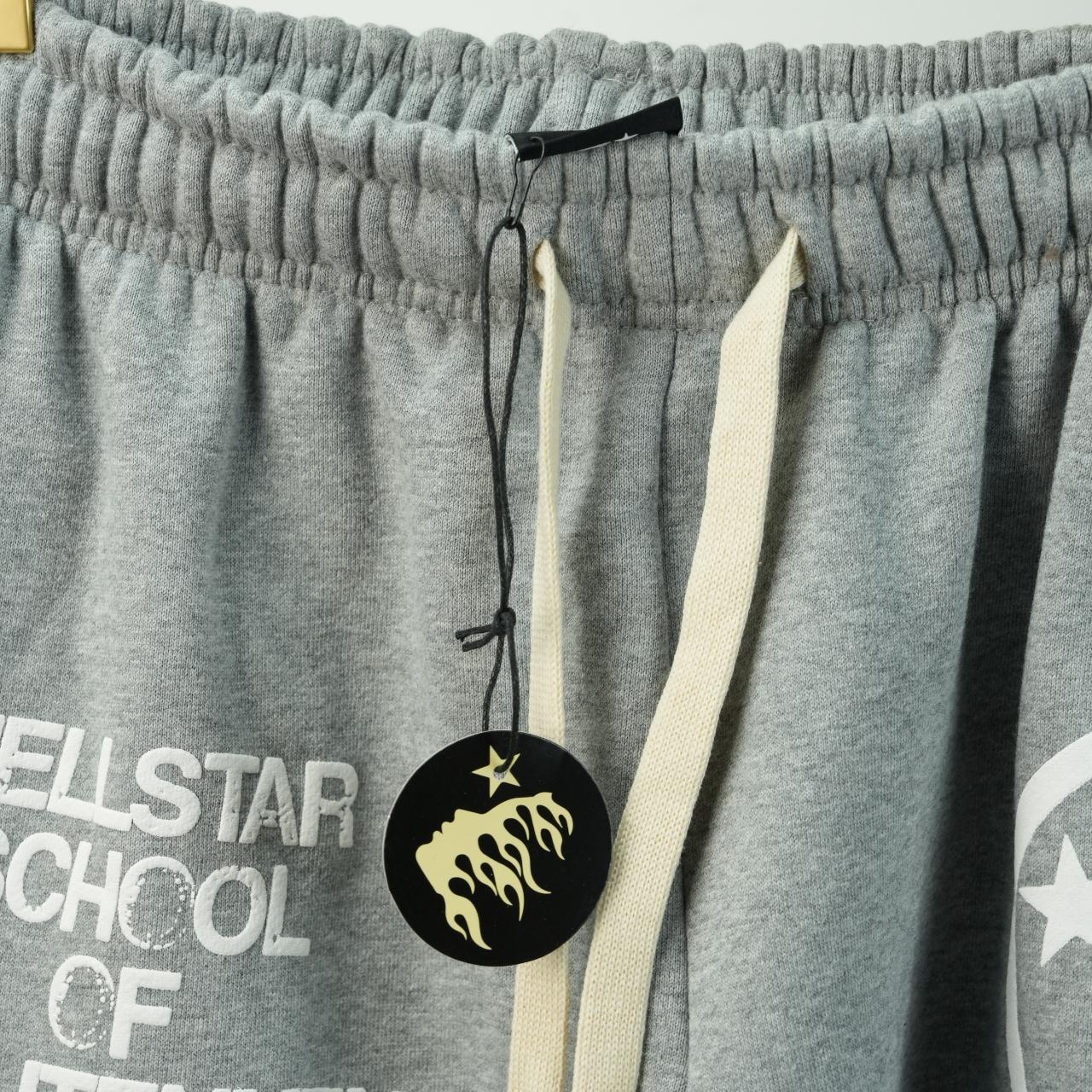 grey hellstar flared sweatpants #hellstar - Depop