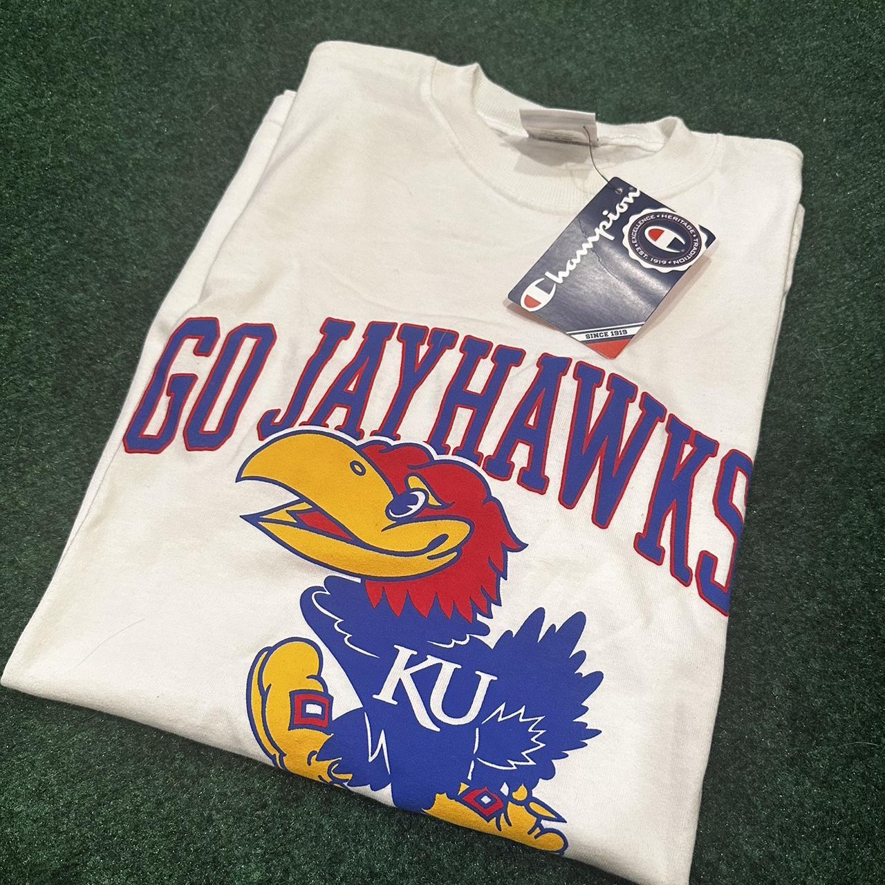 Vintage Jayhawks Shirt Has a tag... - Depop