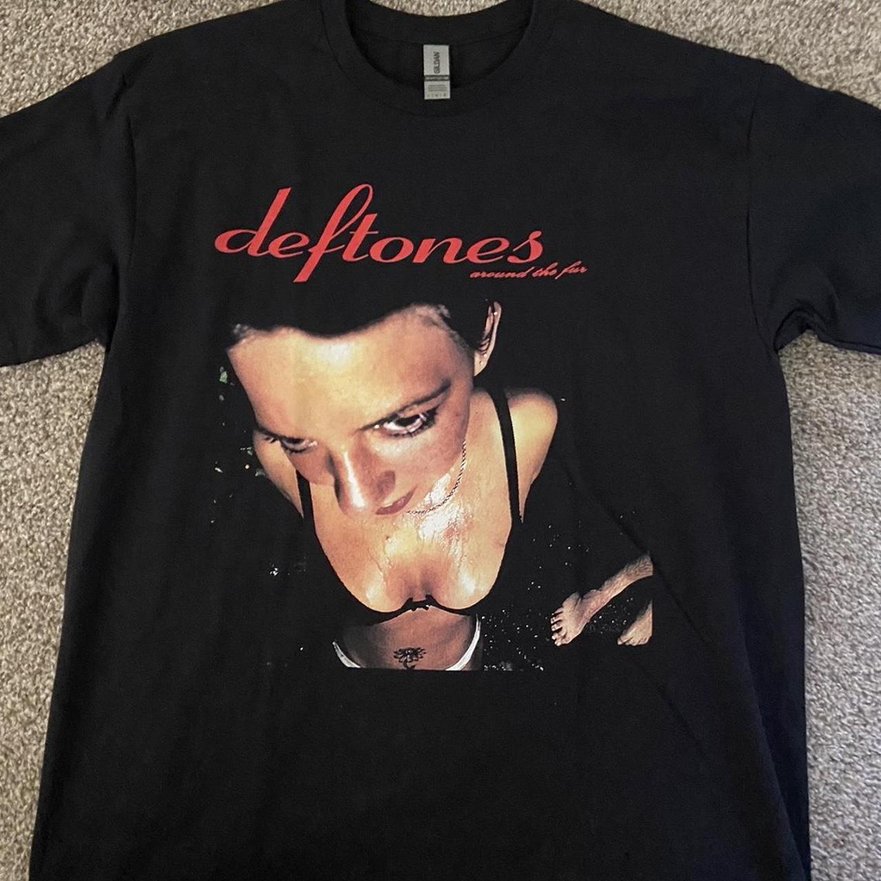 new deftones around the fur tshirt gildan heavy... - Depop
