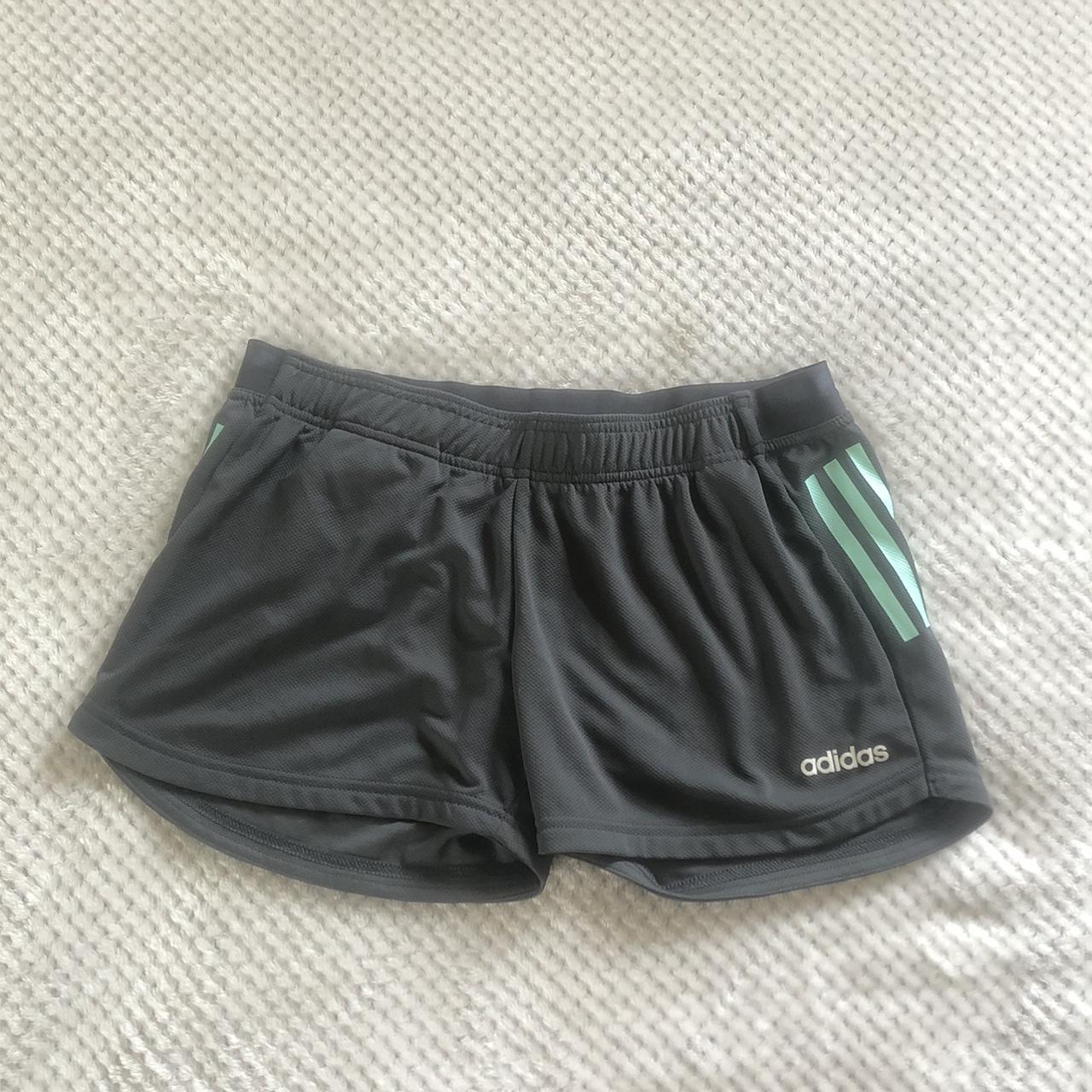 Athletic shorts Adidas grey and teal shorts DO NOT... - Depop