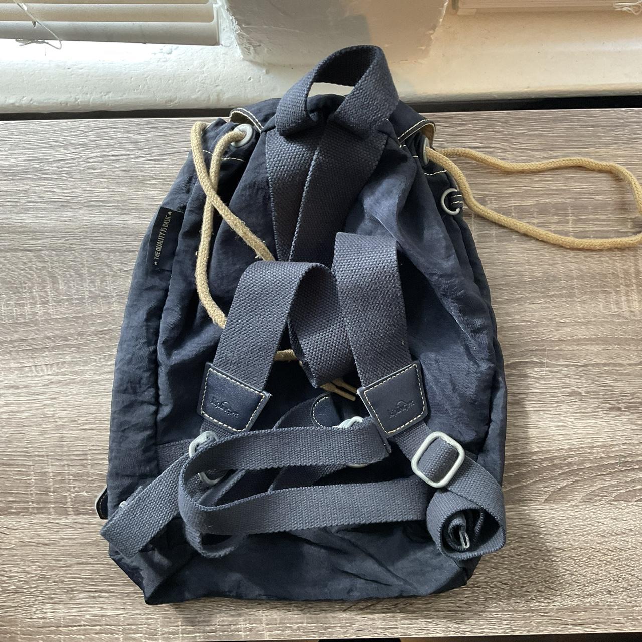 Vintage Kipling 90’s Y2K Navy Blue Drawstring Mini... - Depop
