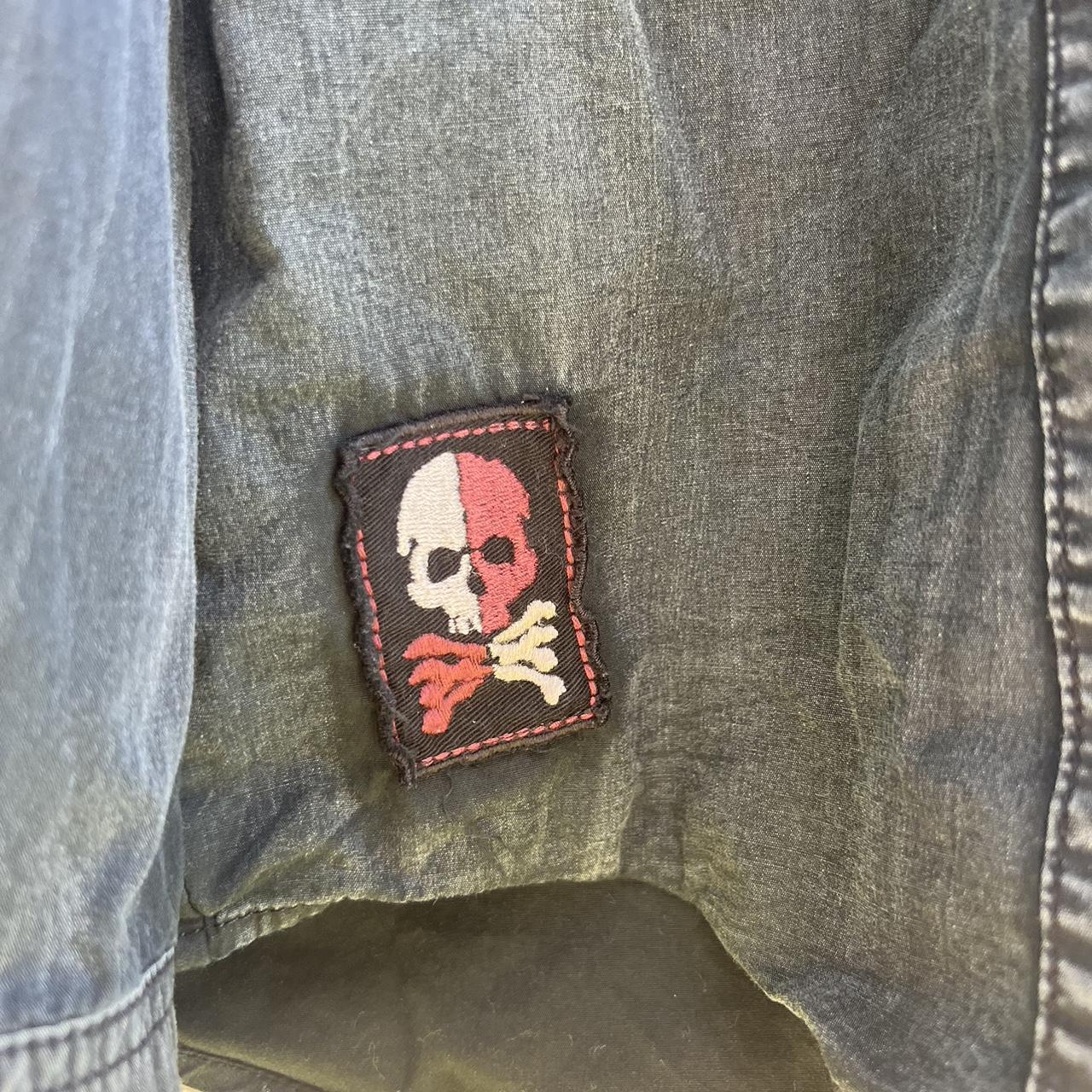 Affliction black premium label faded denim long... - Depop
