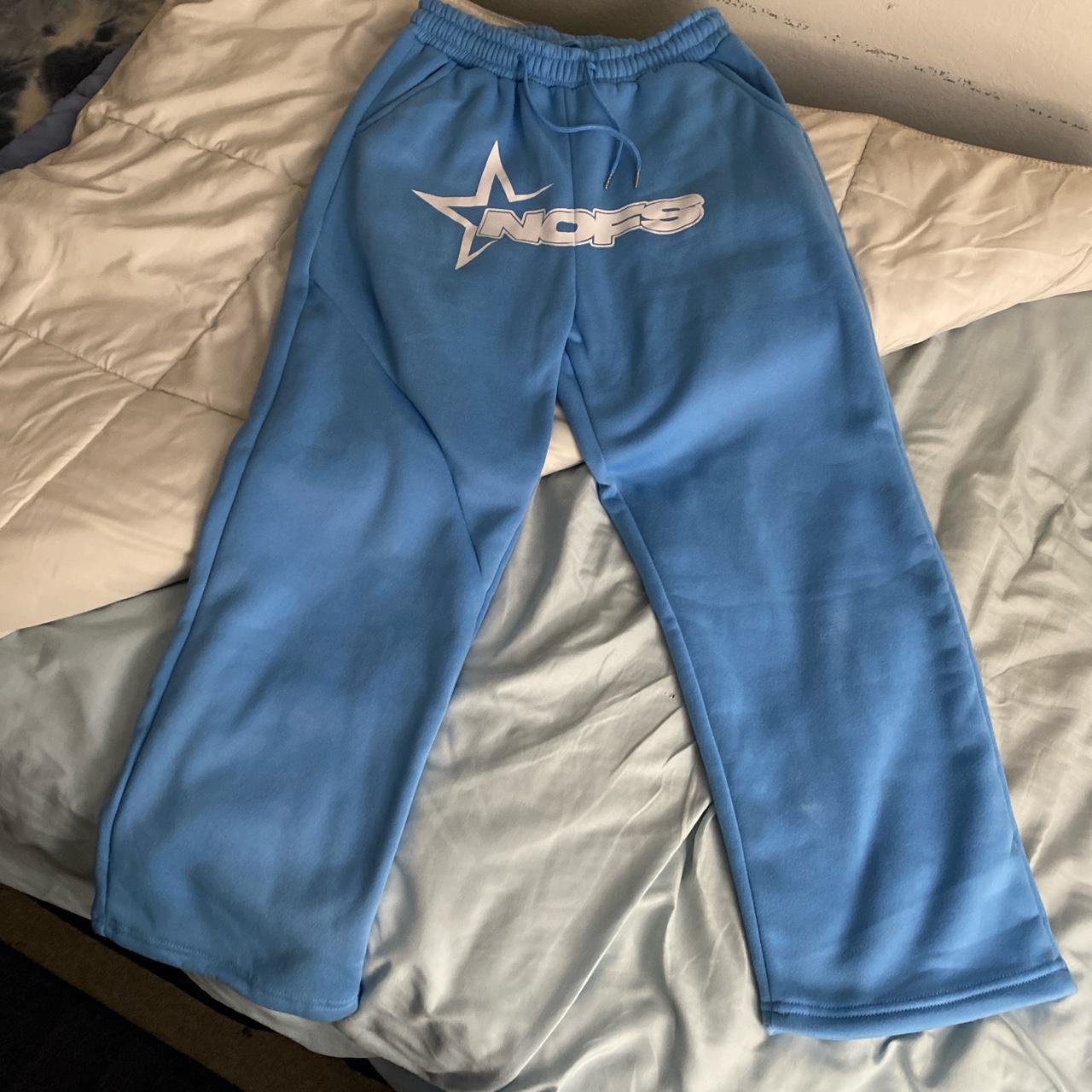 Light Blue NOFS Track Suit BOTH PIECES Brand new... - Depop