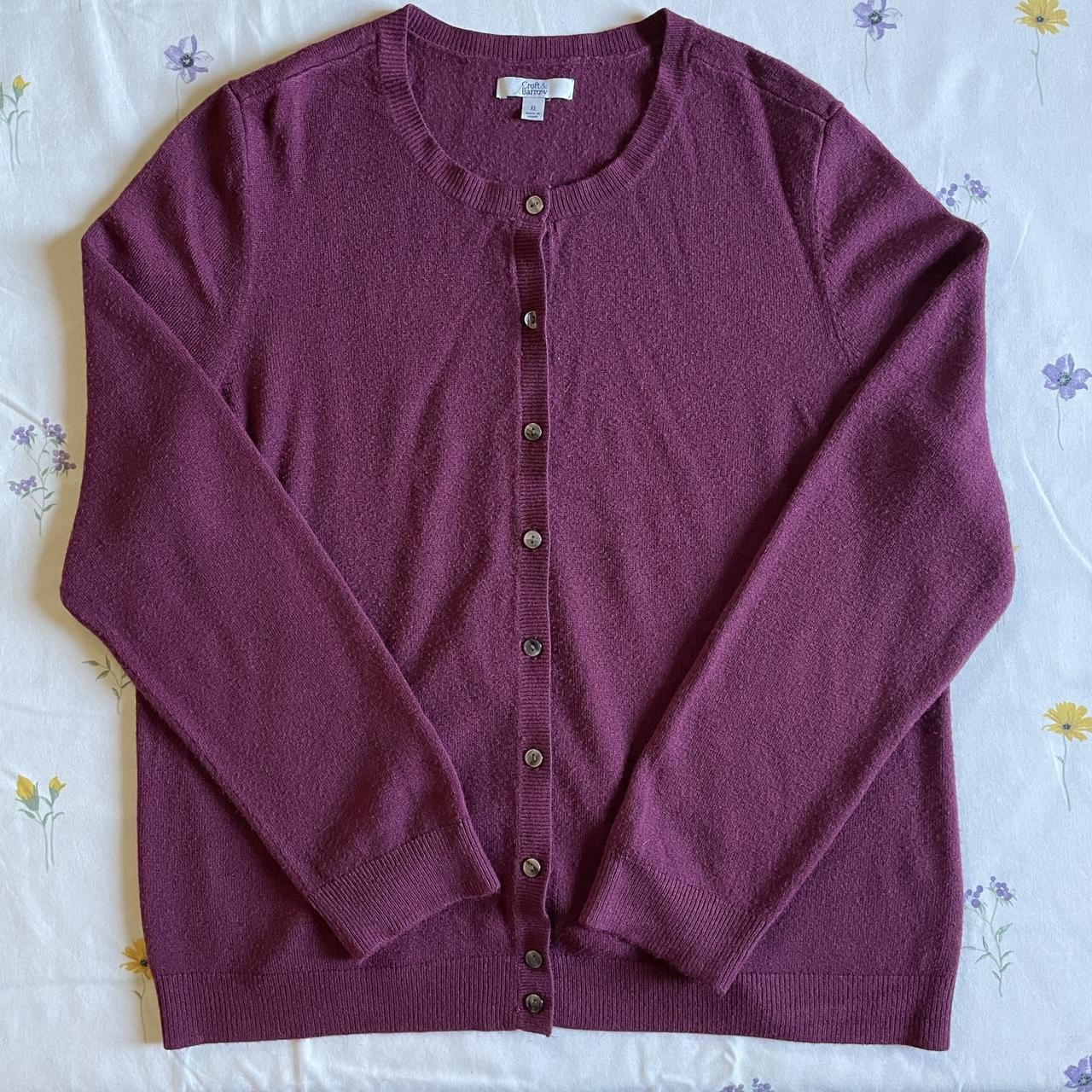 croft & barrow cardigan / red cardigan - size xl... - Depop