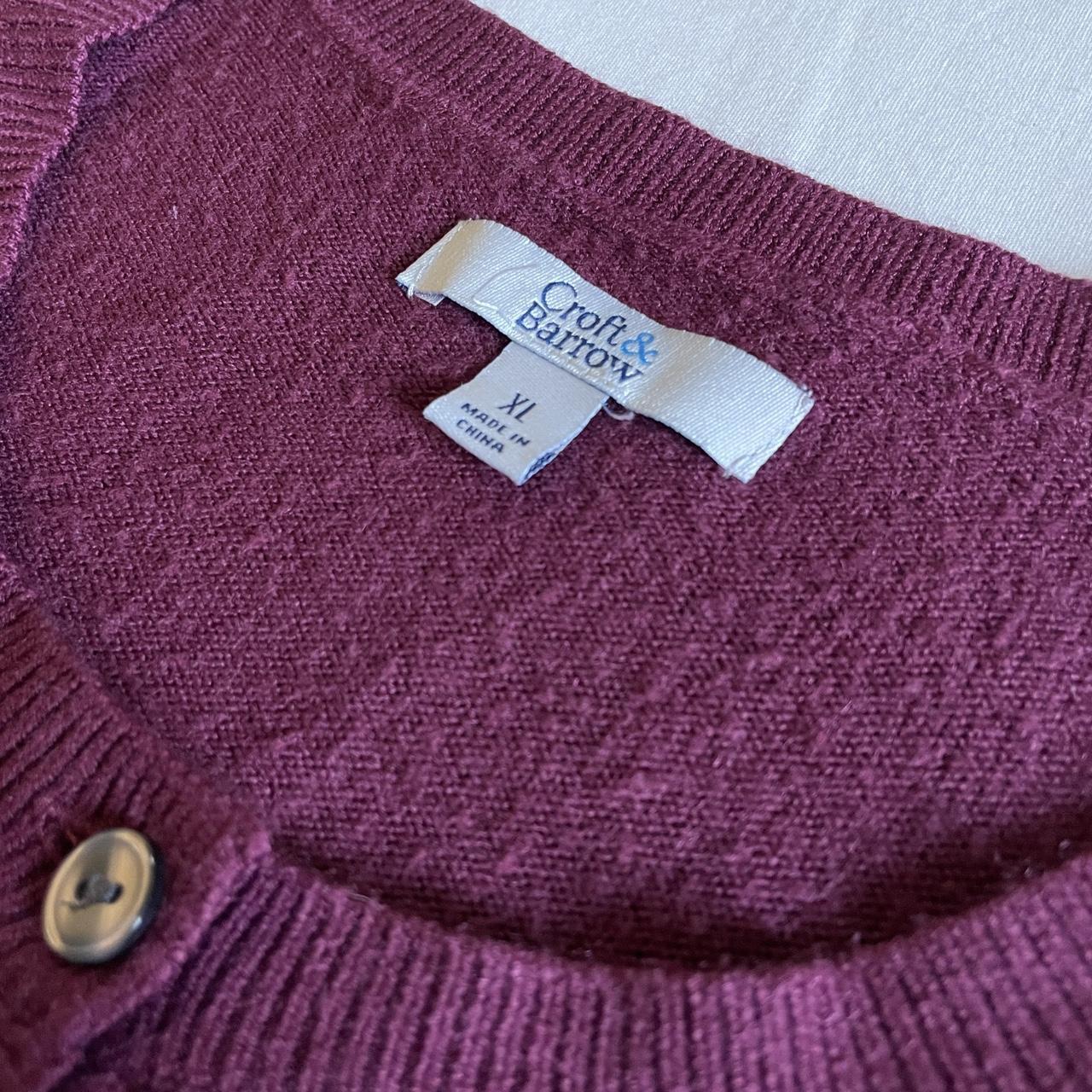 croft & barrow cardigan / red cardigan - size xl... - Depop