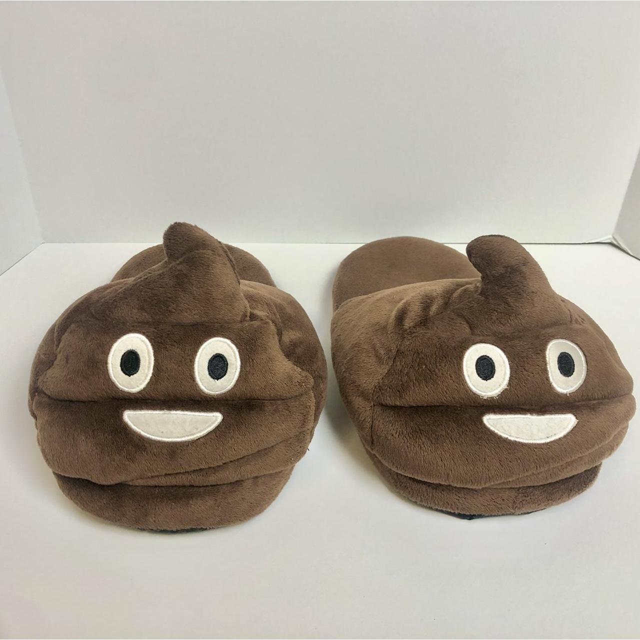 Poop emoji slippers 💩💩. The bottom of these slippers... - Depop