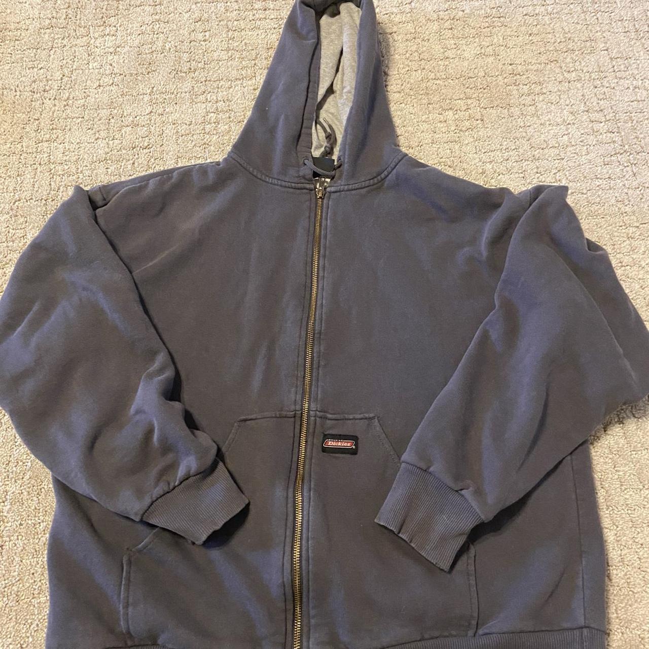 Dickies Men's Grey and Black Jacket | Depop
