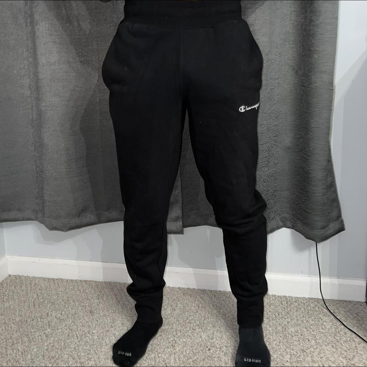 Champion Men's Black Joggers-tracksuits | Depop Champion Men's Black Joggers-tracksuits | Depop