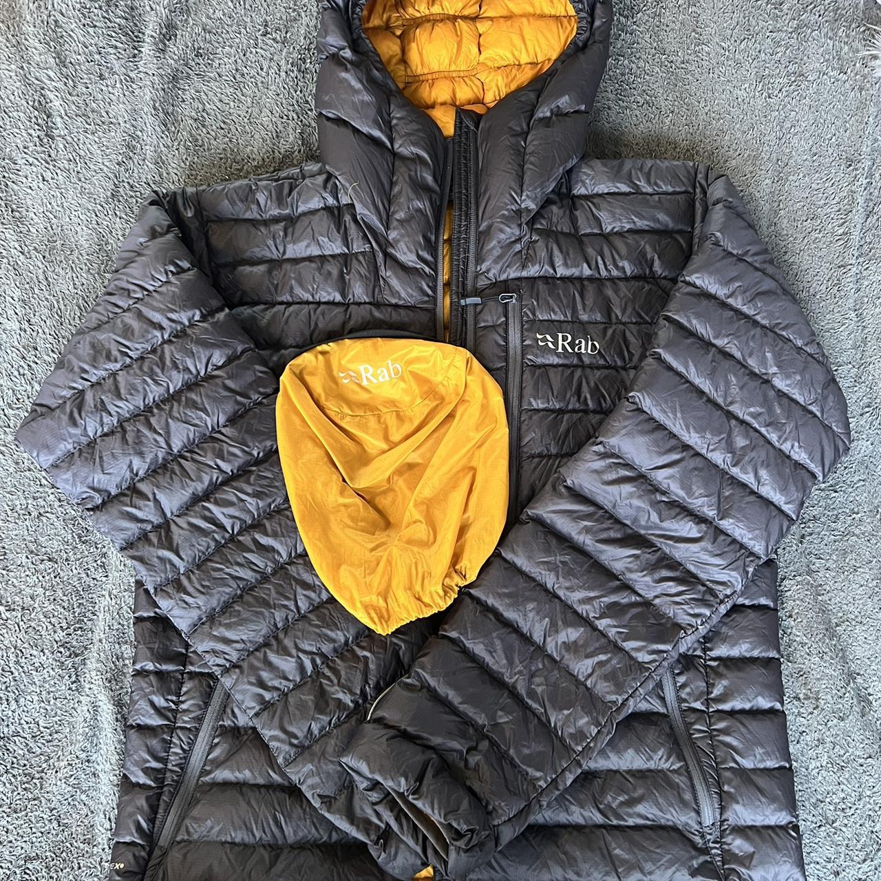 Rab microlight alpine jacket in grey size medium... - Depop