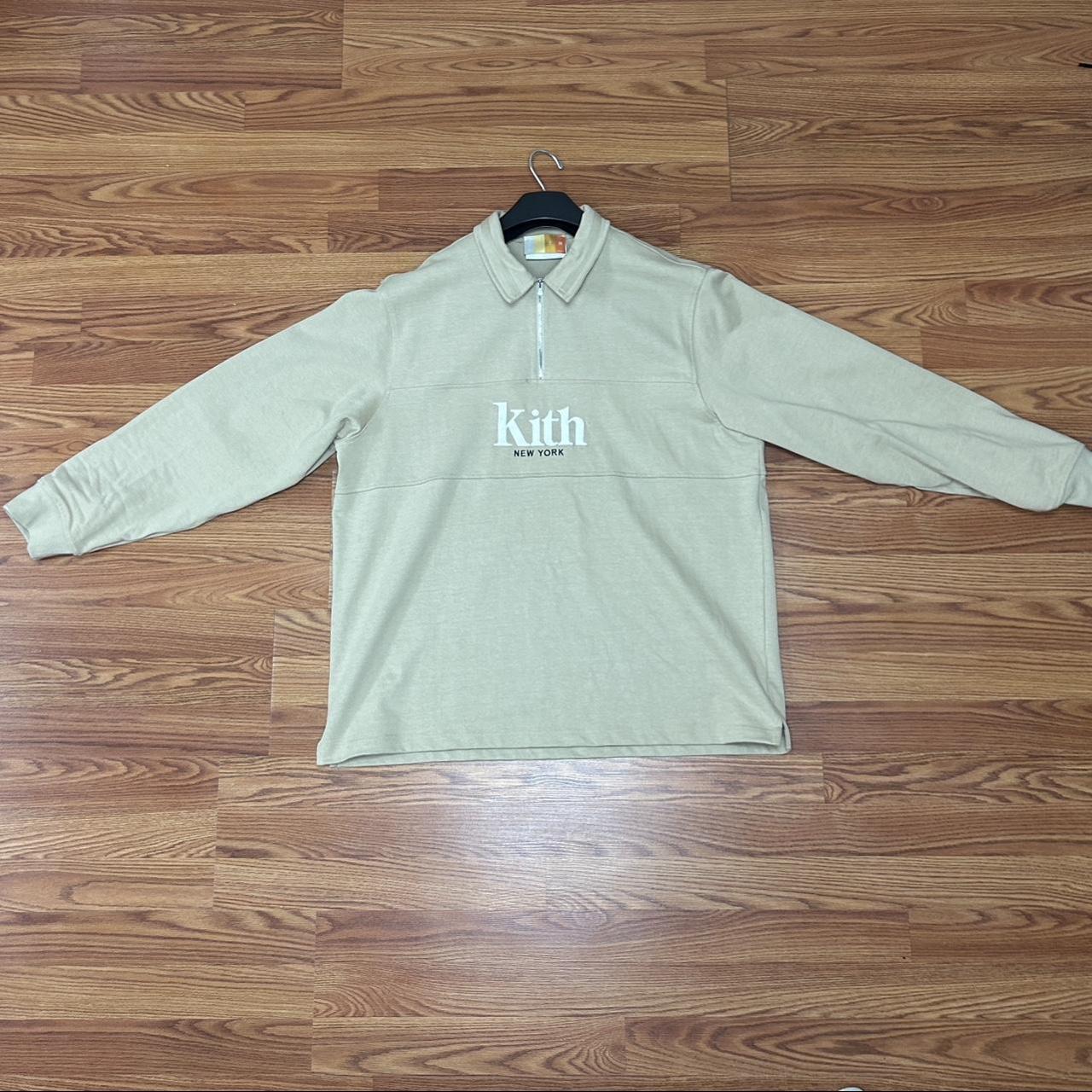 Kith Men's Tan and White Polo-shirts | Depop