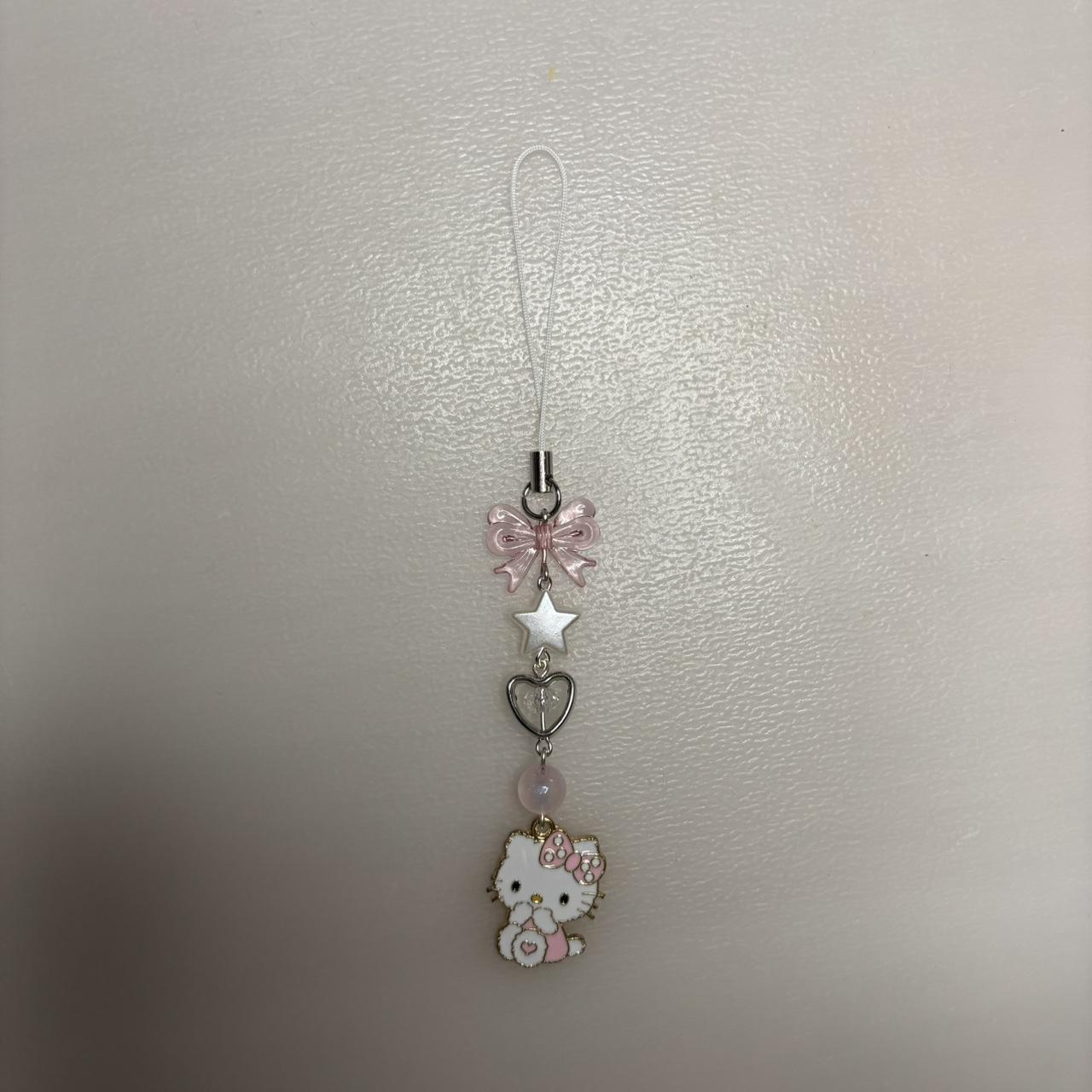 Handmade Hello Kitty phone charm #handmade... - Depop