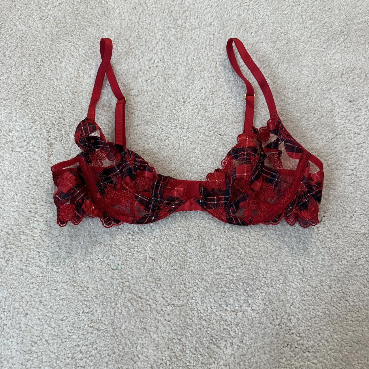 Victorias Secret Pattern Bralette Size S - Depop