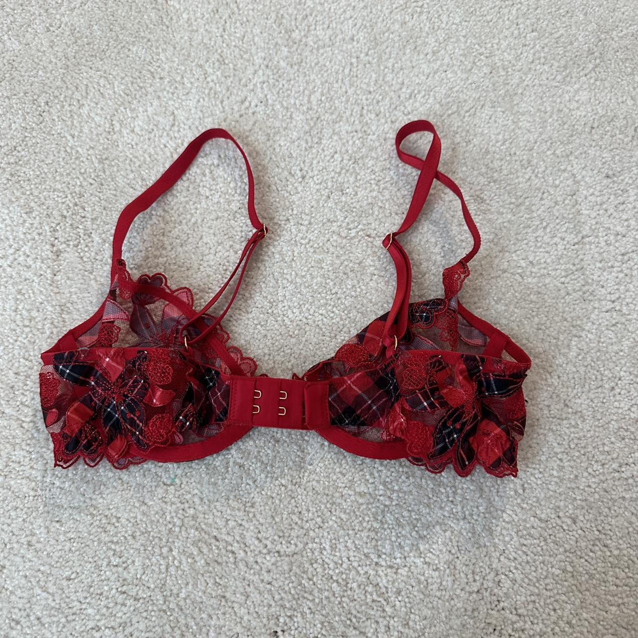 Victorias Secret Pattern Bralette Size S - Depop