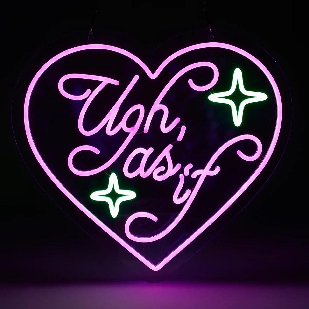 Amazing clueless themed neon heart light. Brand new... - Depop