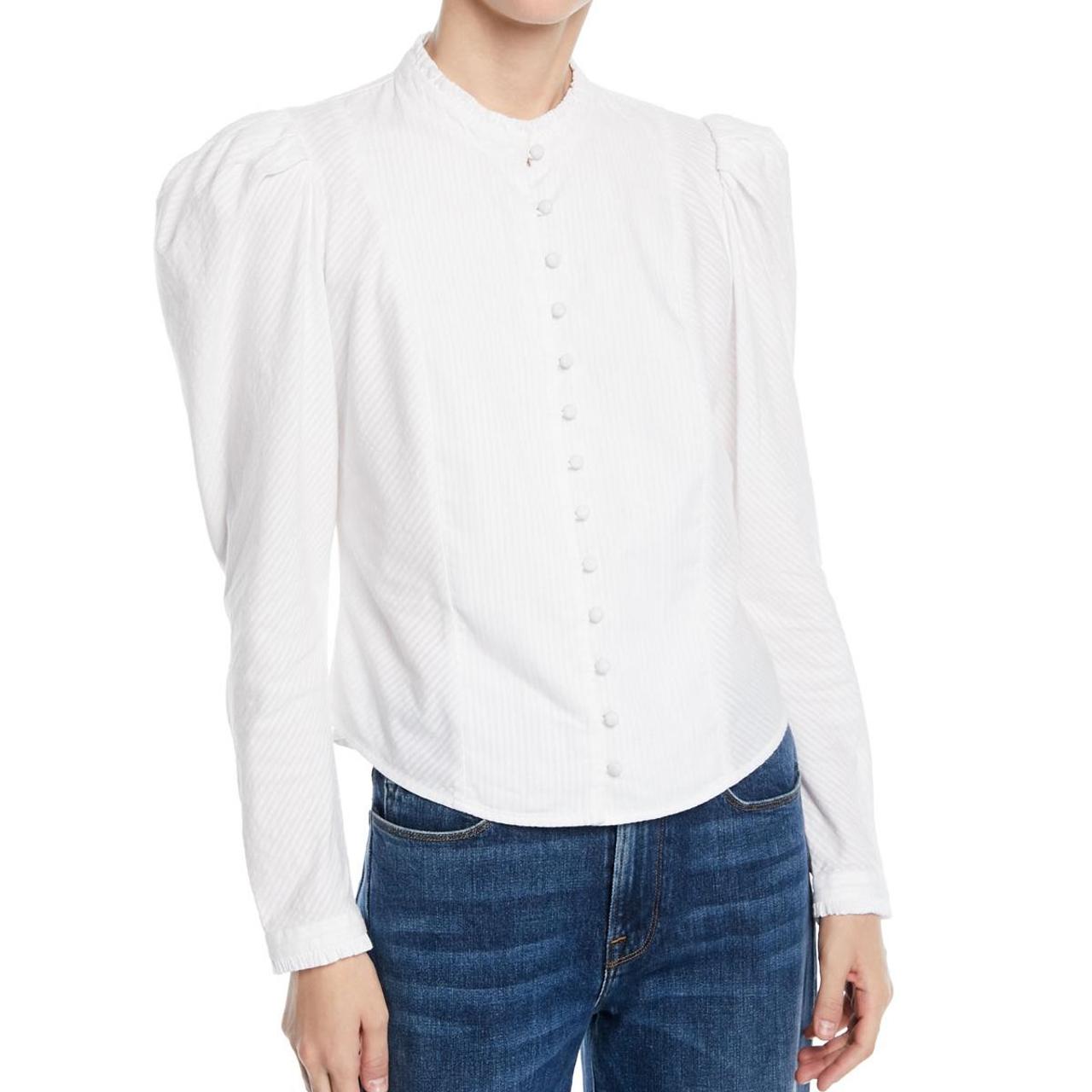 Frame - Victorian Stripe Blouse LOOOOVE this top bc... - Depop