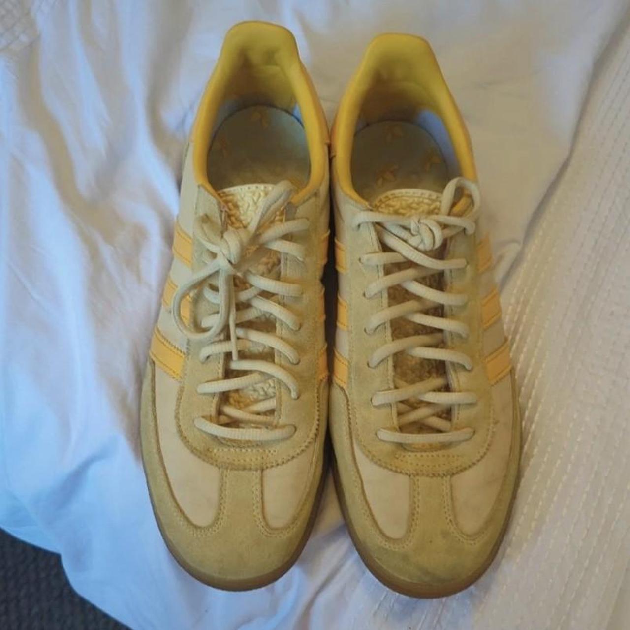 Men's yellow Adidas handball spezials Great... - Depop