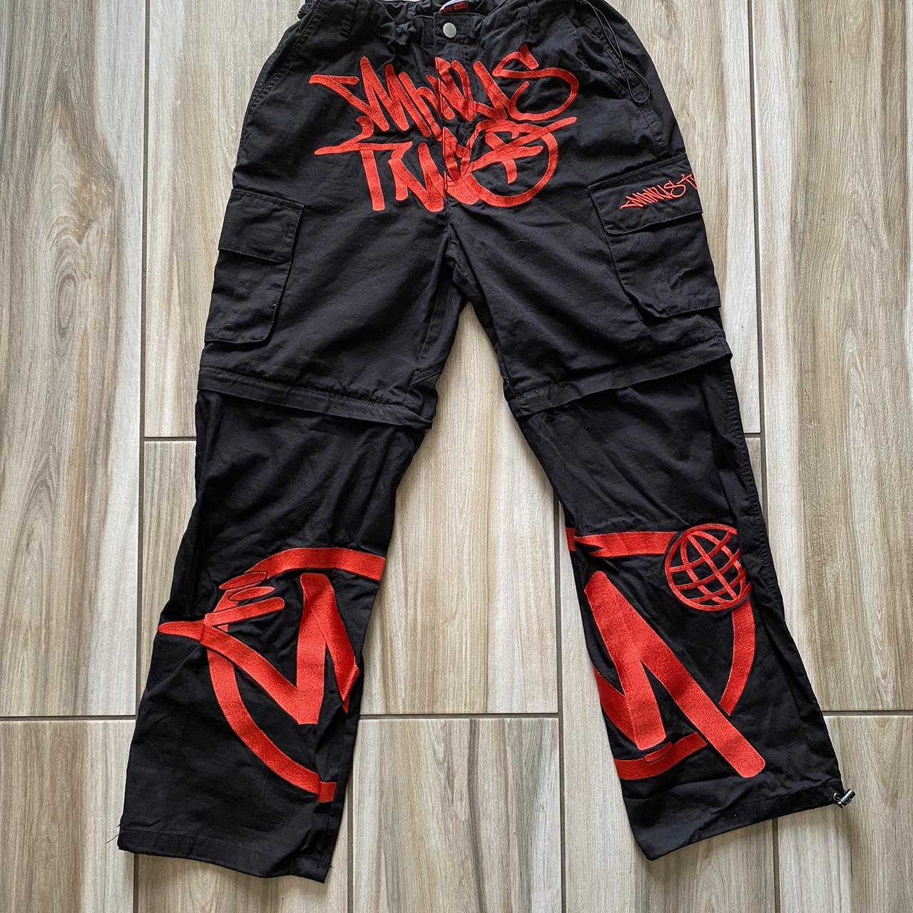 y2k minus two cargo pants (convertible to shorts)... - Depop