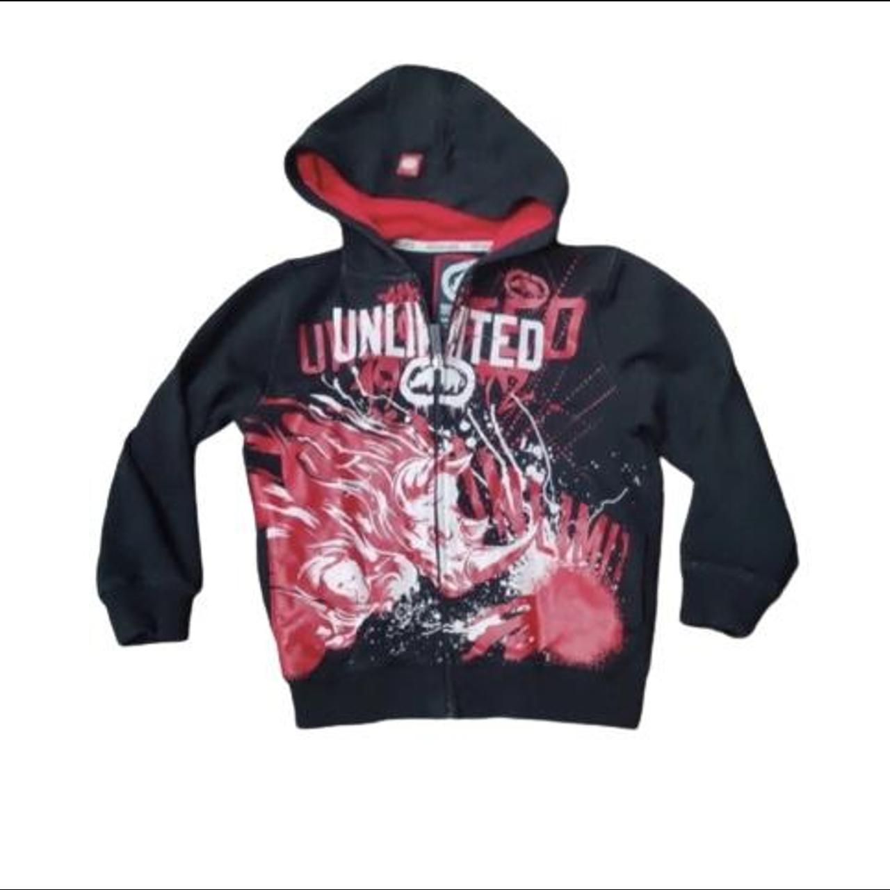 holy ecko zip up hoodie👹🤐 (kids sizing) paypal... - Depop